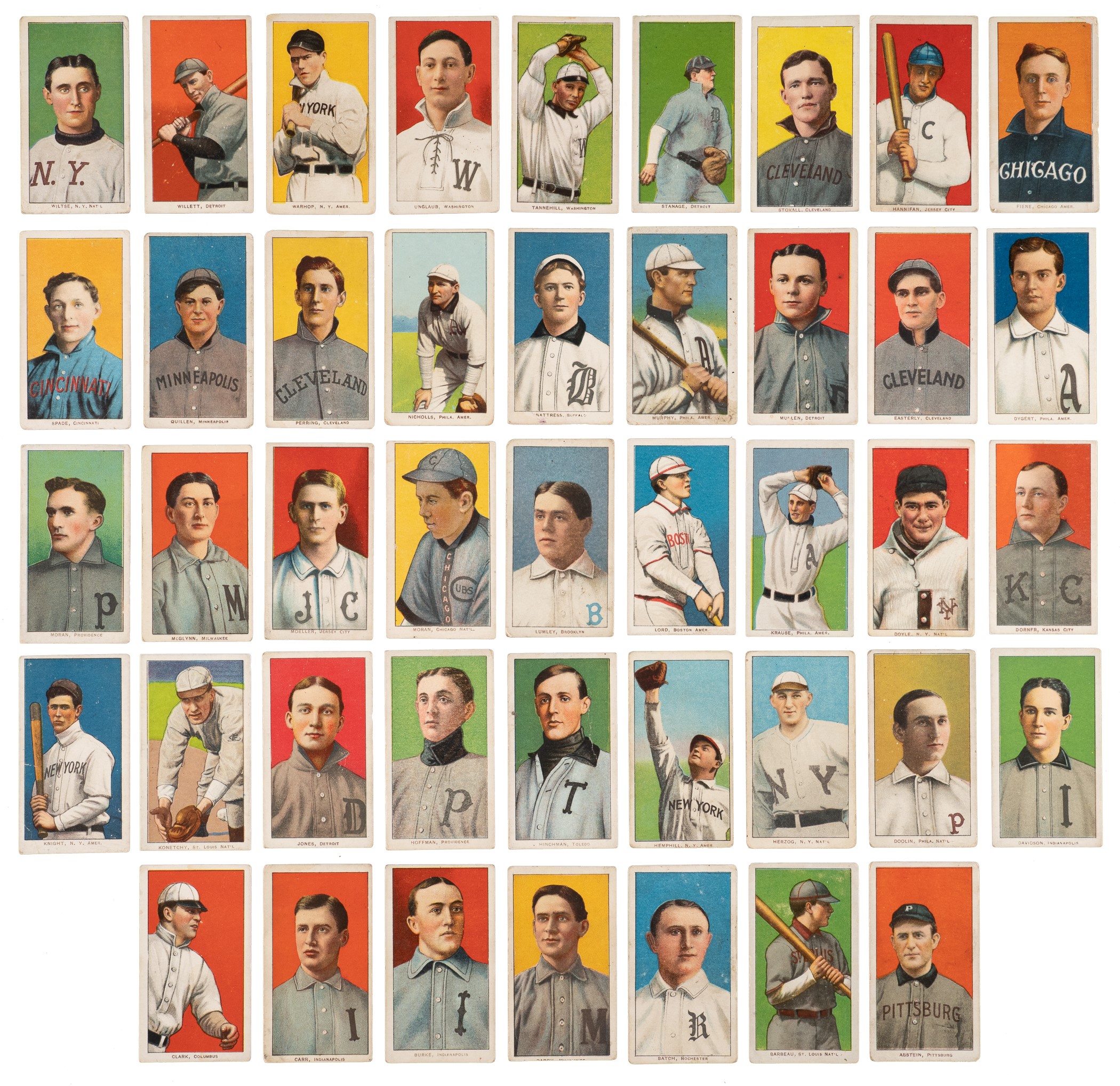1909-1911 T206 White Border Collection (47) - All with "Howe McCormick ...