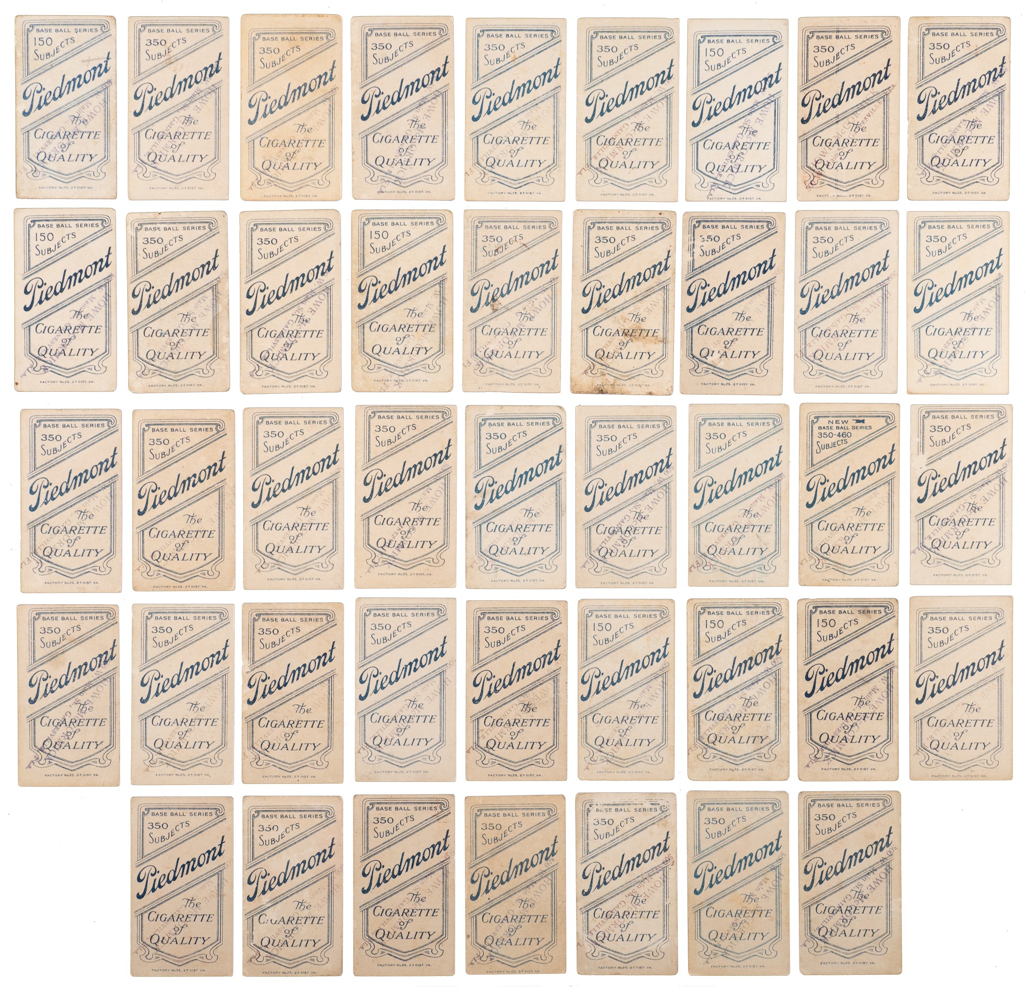 1909-1911 T206 White Border Collection (47) - All with "Howe McCormick ...
