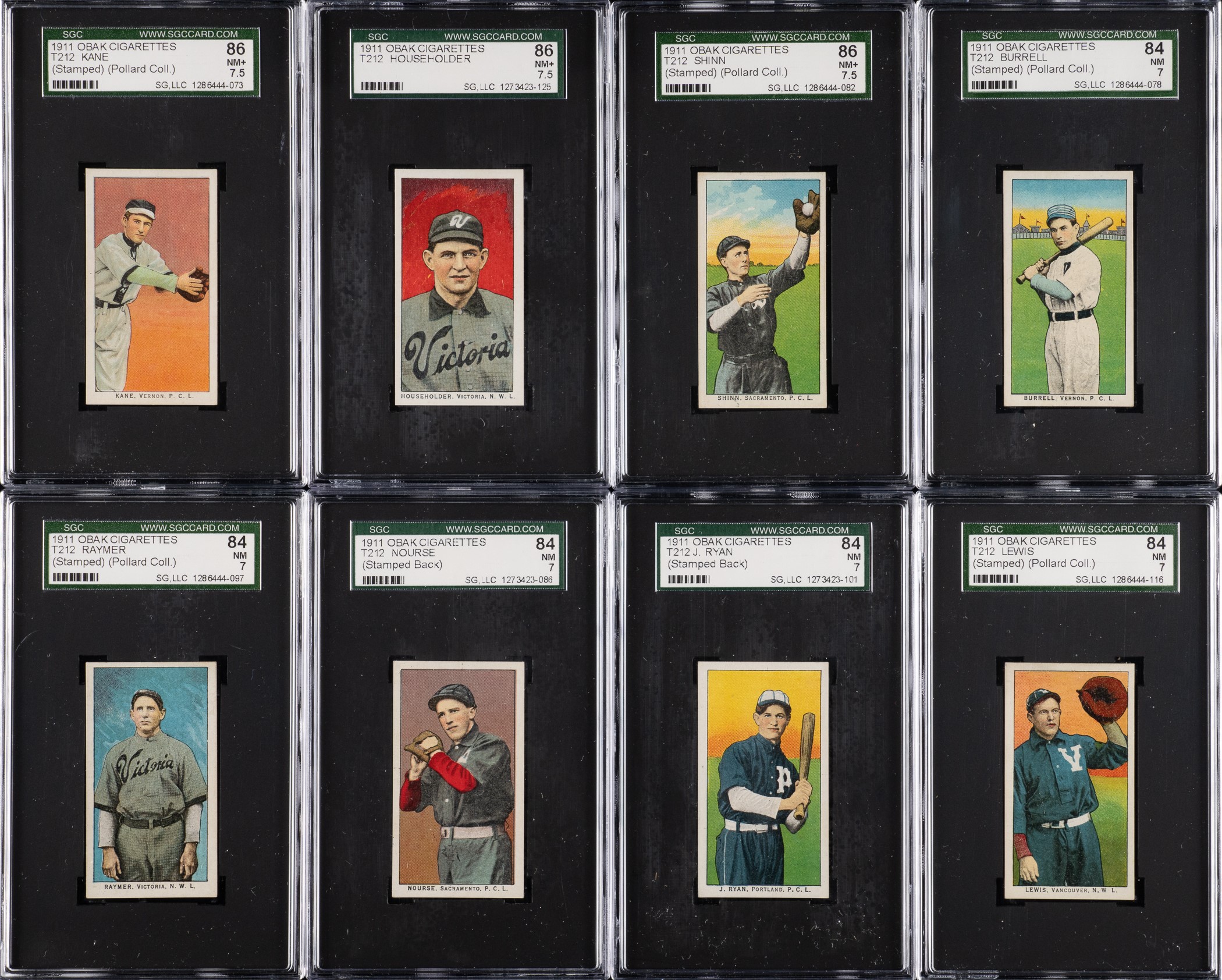 1911 T212 Obak Cigarettes Complete Set (175) - The Finest We Have Ever ...