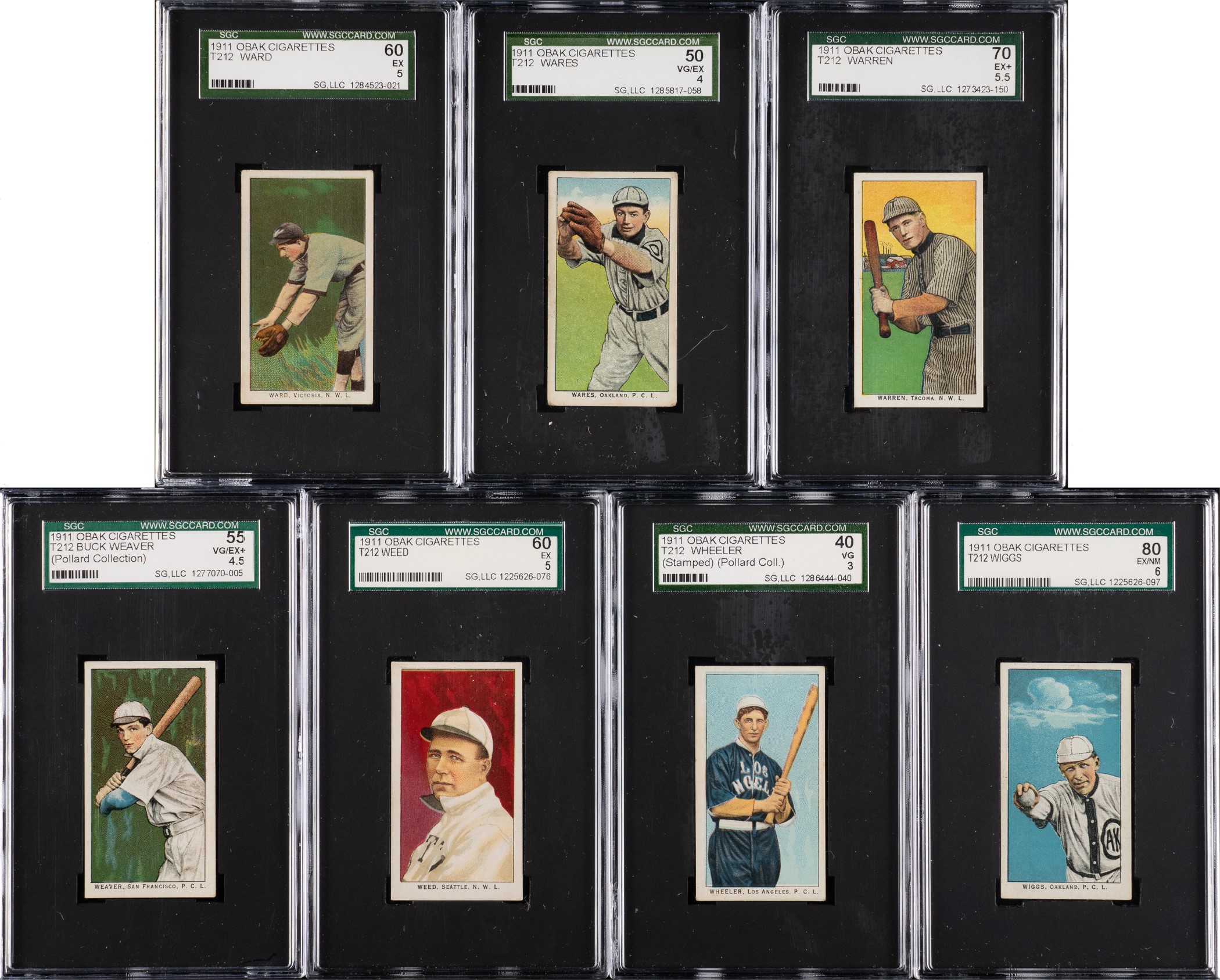 1911 T212 Obak Cigarettes Complete Set (175) - The Finest We Have Ever ...