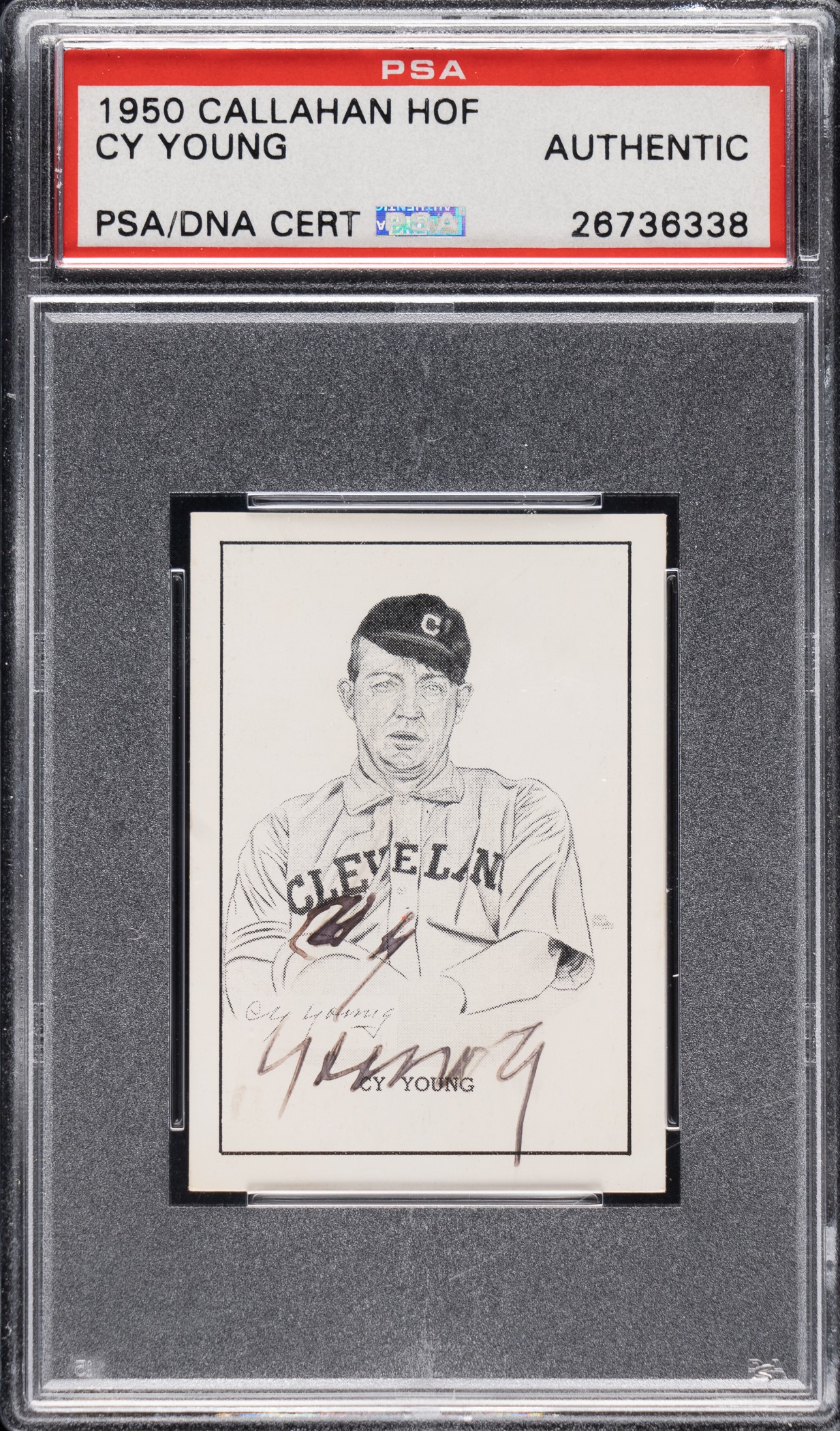Signed 1950-1956 Callahan Hall of Fame Cy Young - PSA/DNA | REA Archive
