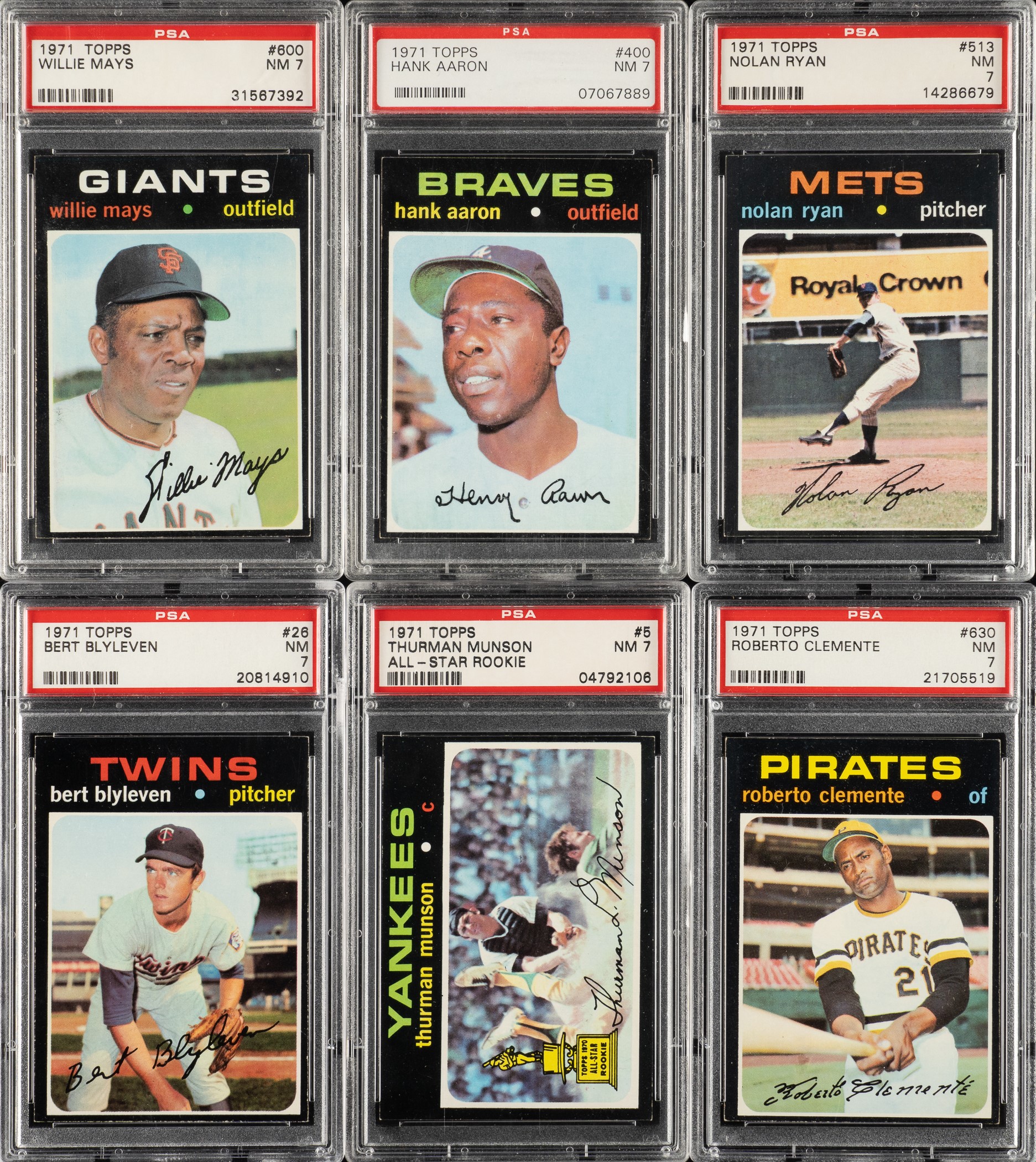 1971 Topps PSA-Graded Complete Master Set (761) - 7.05 GPA | REA Archive