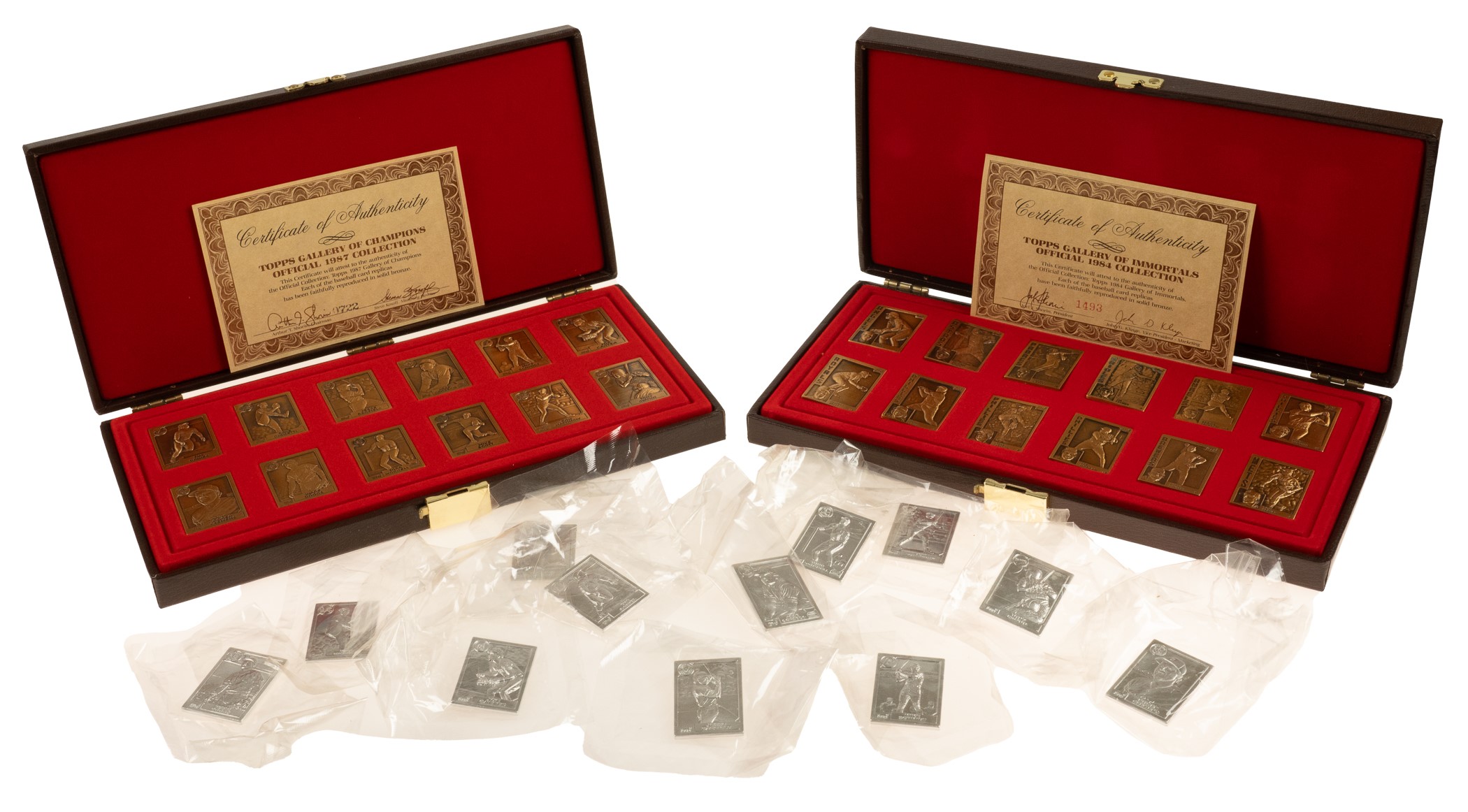 1984 and 1987 Topps Gallery of Immortals and Gallery of Champions ...