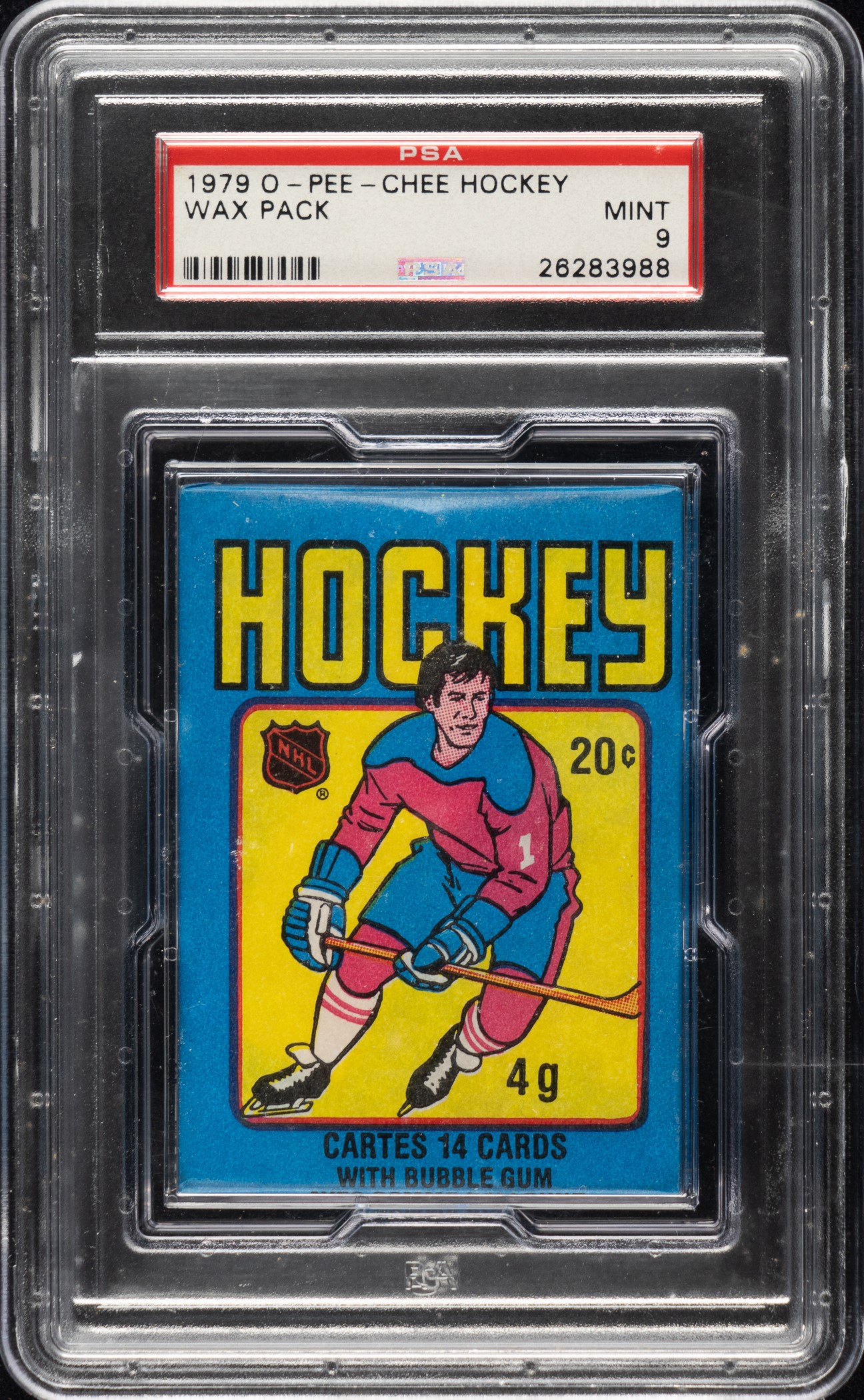 1979-1980 O-Pee-Chee Hockey Unopened Wax Pack PSA MINT 9 - Wayne Gretzky Rookie Year | REA Archive
