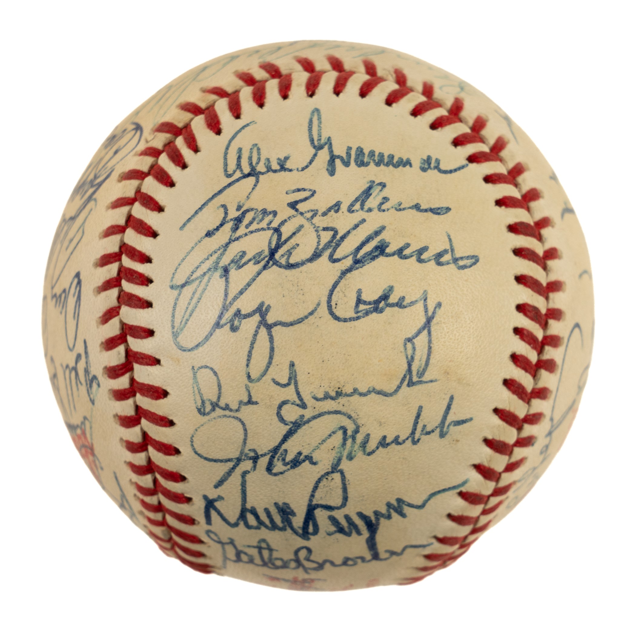 1984 Detroit Tigers World Champions Team-Signed Baseball with Alan ...