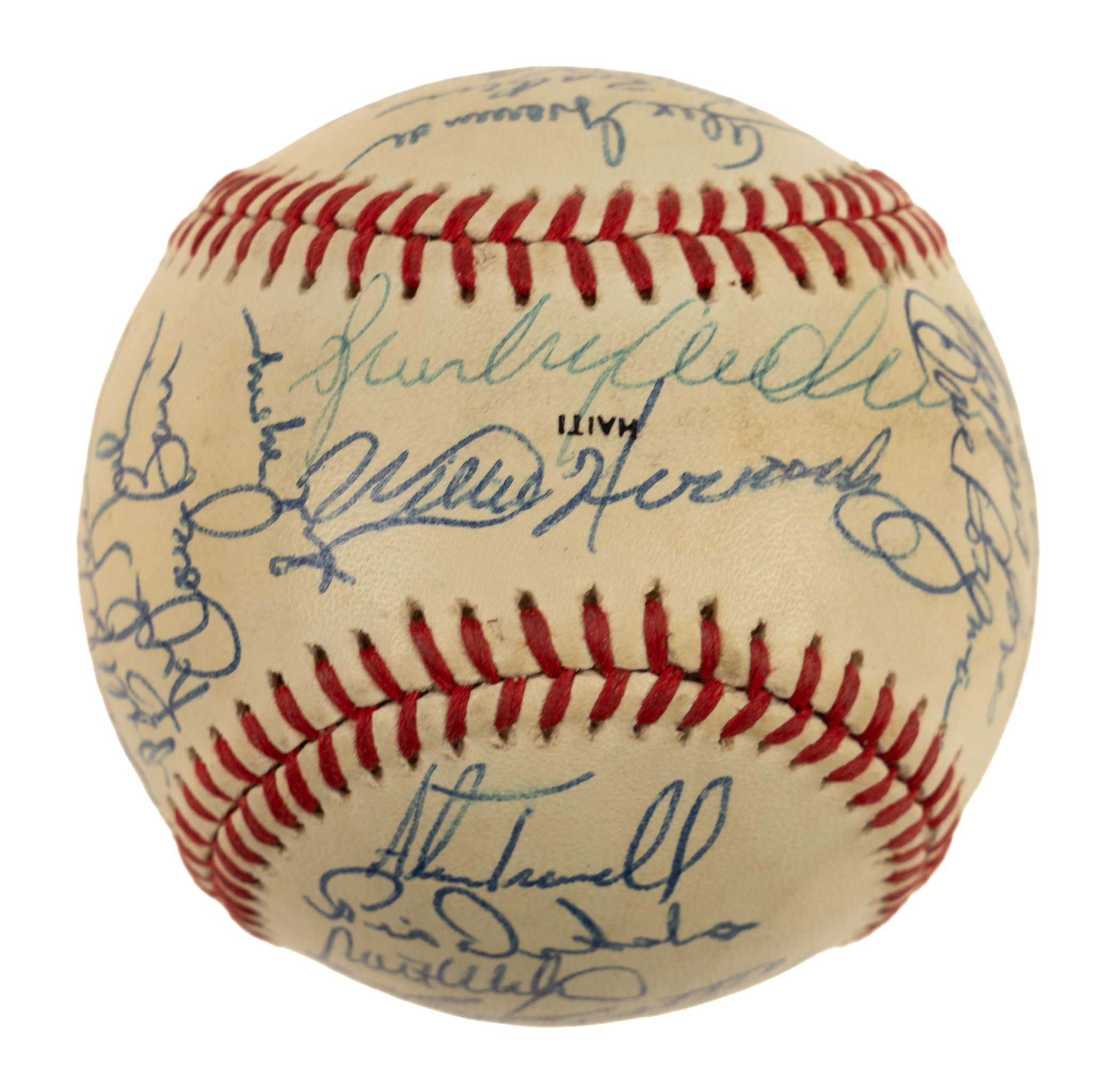 1984 Detroit Tigers World Champions Team-Signed Baseball with Alan ...