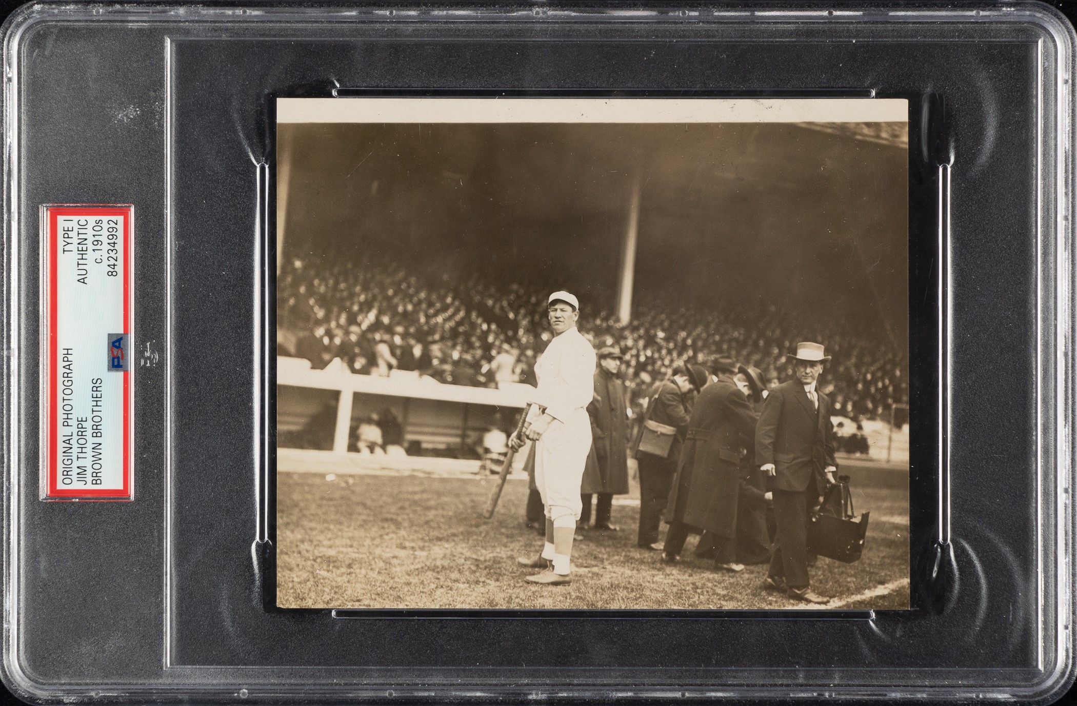 Circa 1910s Jim Thorpe Original Brown Brothers Photograph PSA/DNA Type ...