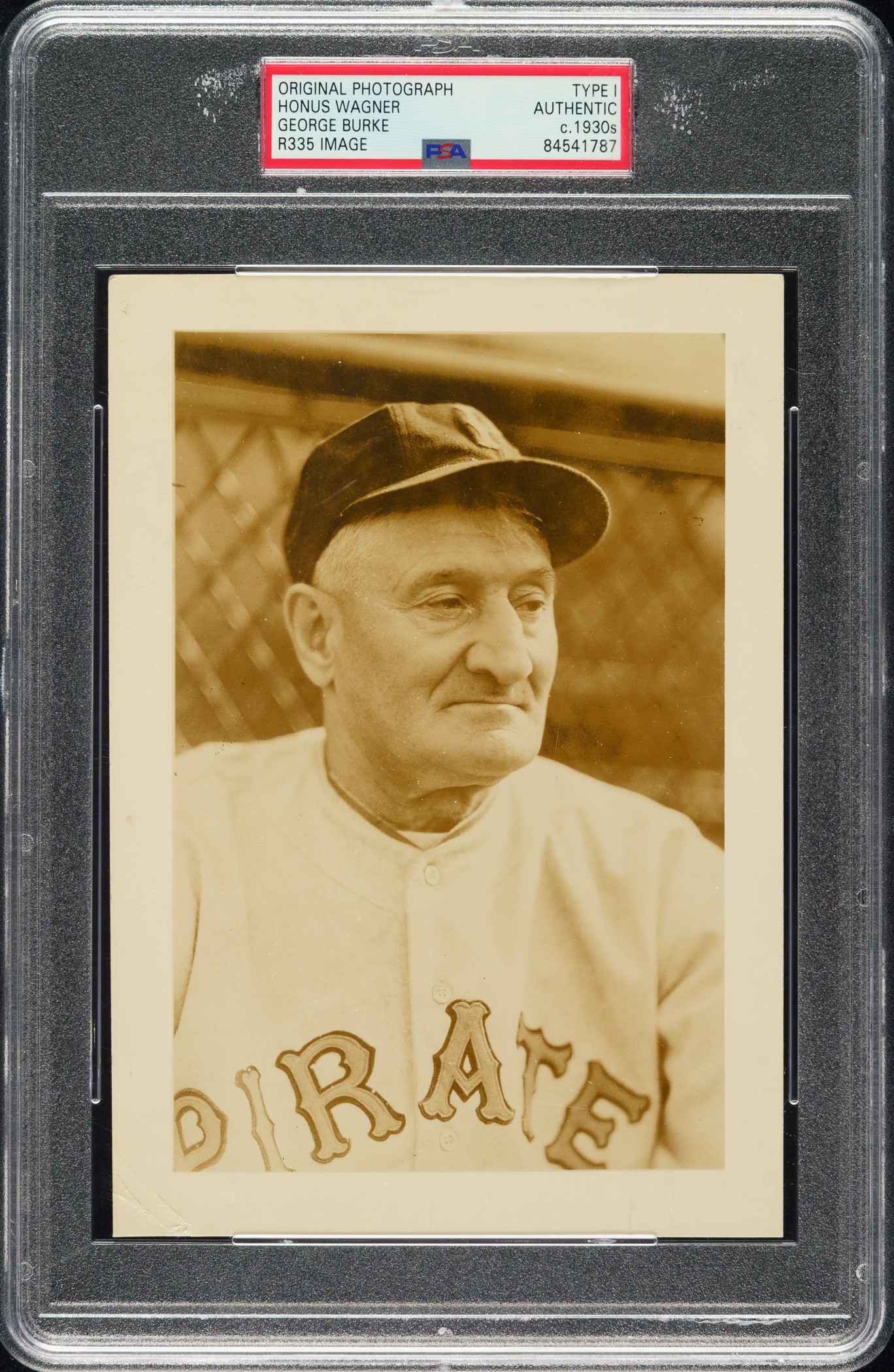 Circa 1930s Honus Wagner Original George Burke Photograph PSA/DNA Type ...