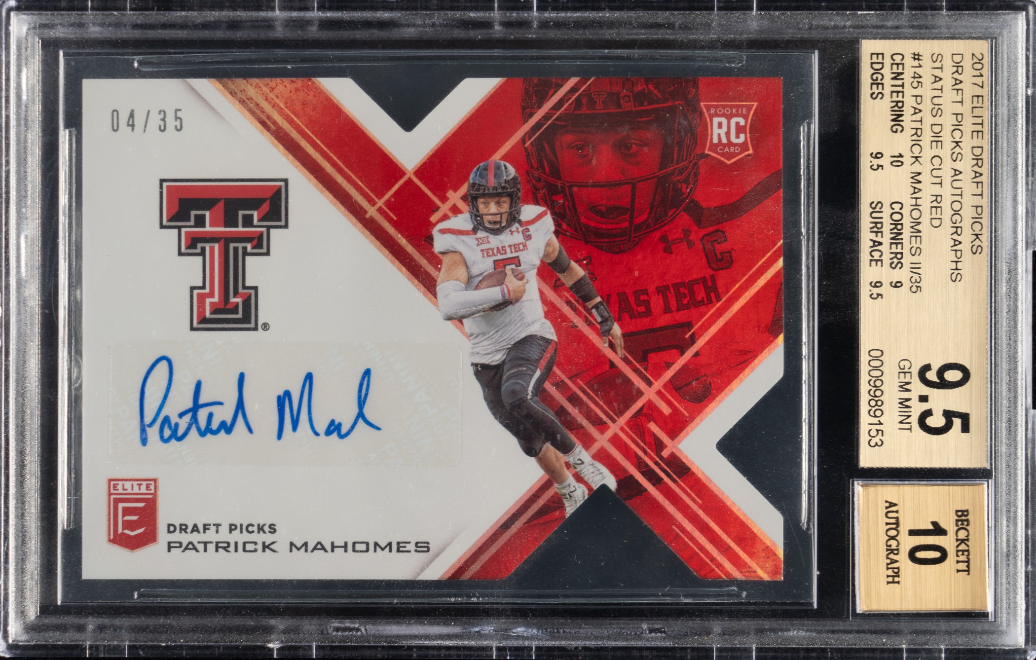 2017 Elite Draft Picks Football Draft Picks Autographs #145 Patrick ...