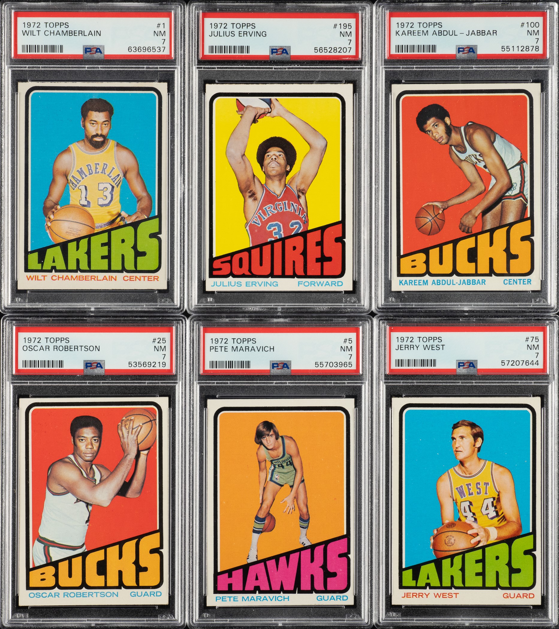 1972-1973 Topps Basketball PSA-Graded Complete Set (264) - 7.42 GPA ...
