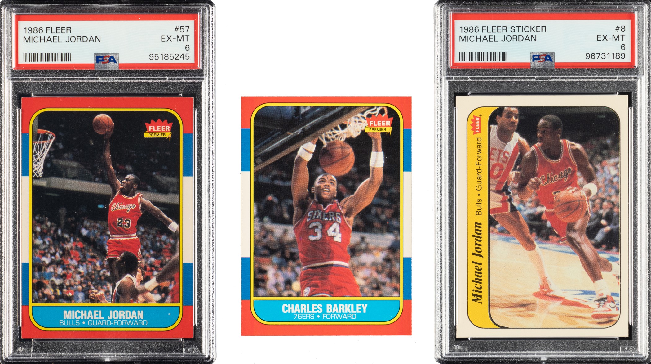 High-Grade 1986-1987 Fleer Basketball Complete Set (132) Plus Complete ...