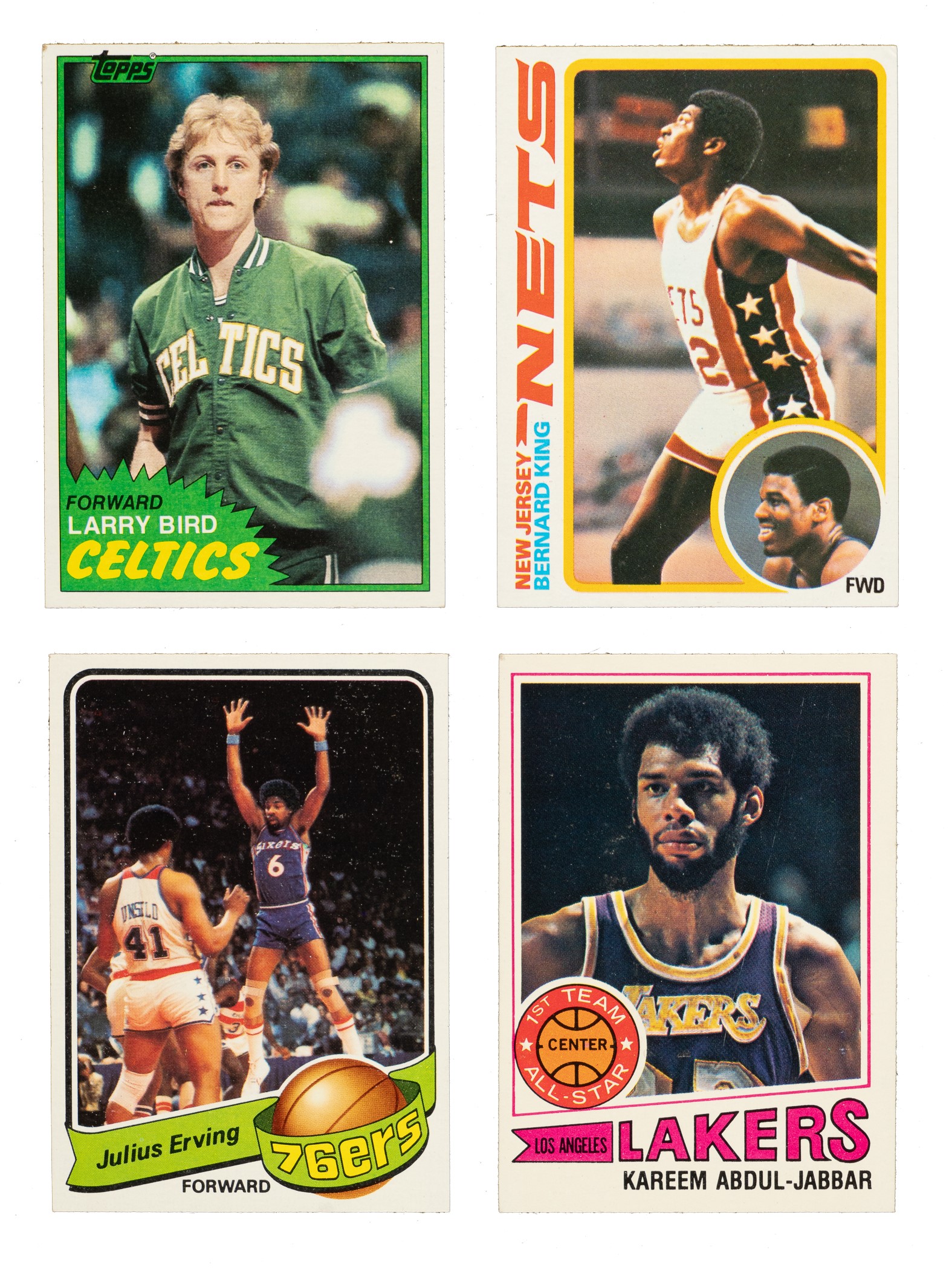 1977 to 1981 Topps Basketball Complete and Partial Set Collection (4 ...