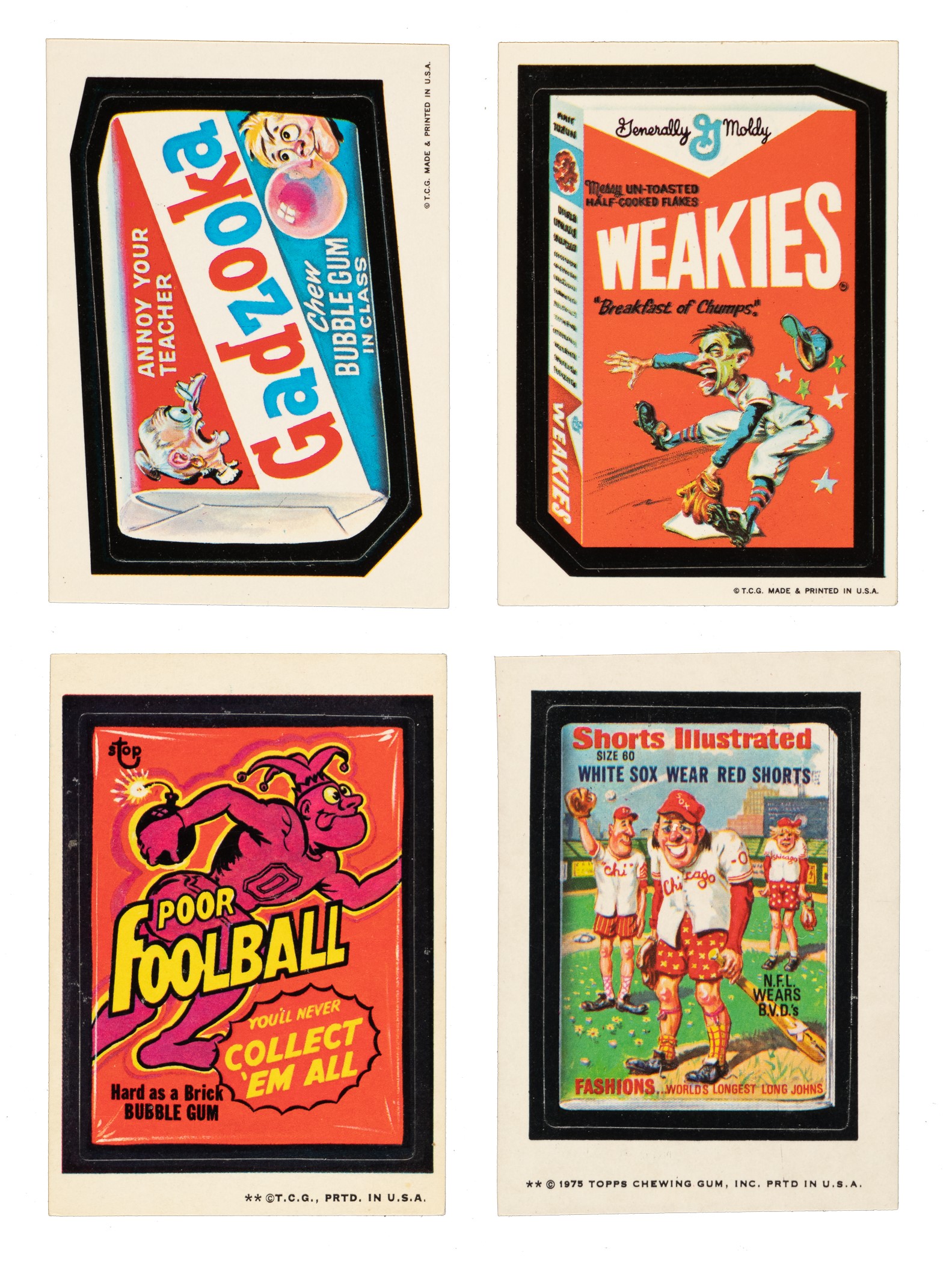 1973-1975 Topps "Wacky Packages" Series 1-15 Complete Set Collection (15 Sets, 592 Cards) Plus ...