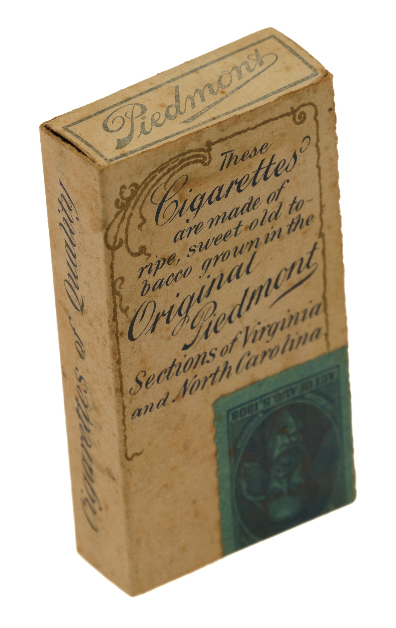 Circa 1910 Piedmont Cigarettes Unopened T206-Era Tobacco Pack - Newly ...