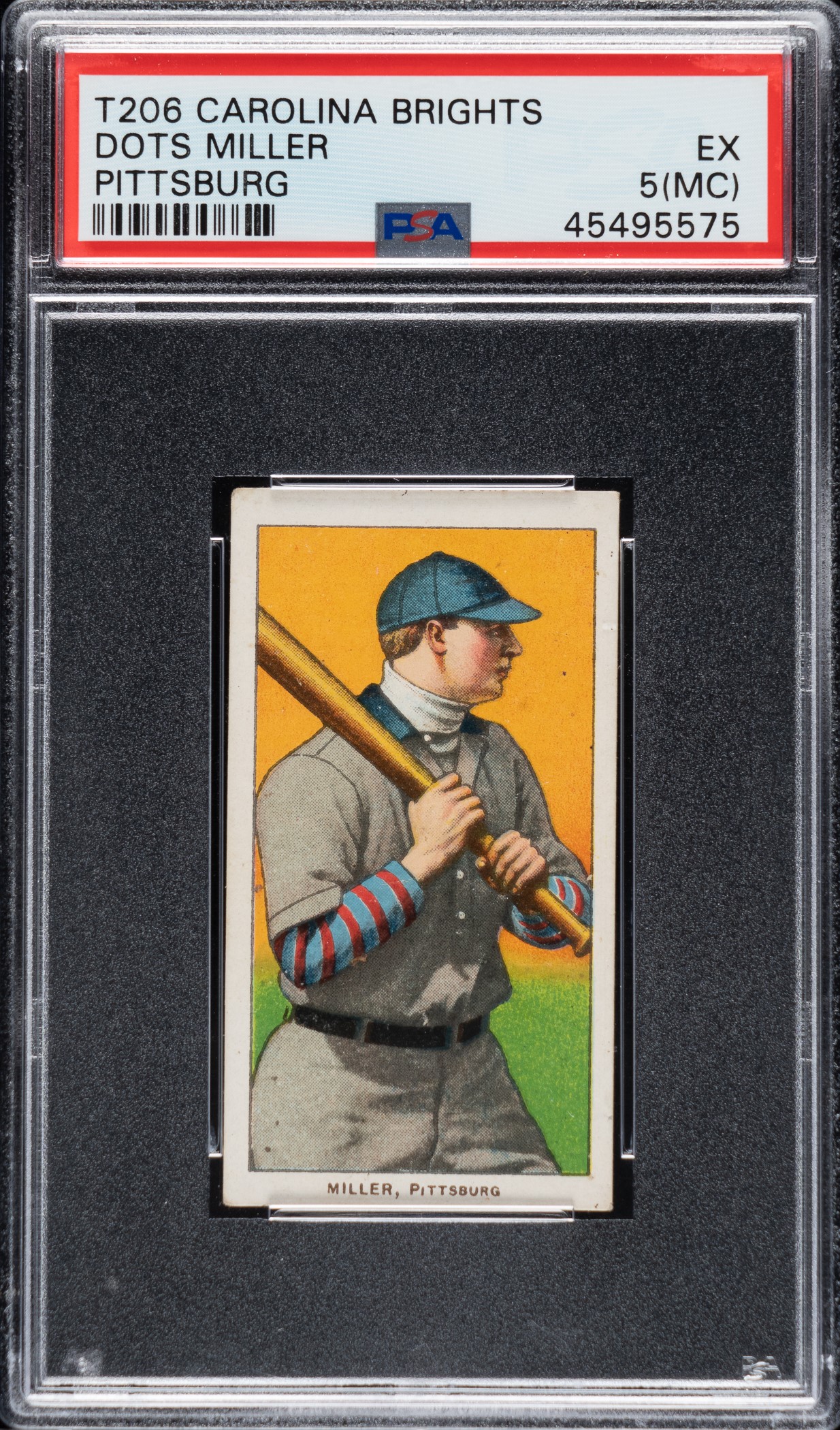 1909-1911 T206 White Border Dots Miller PSA EX 5 (MC) - Carolina ...