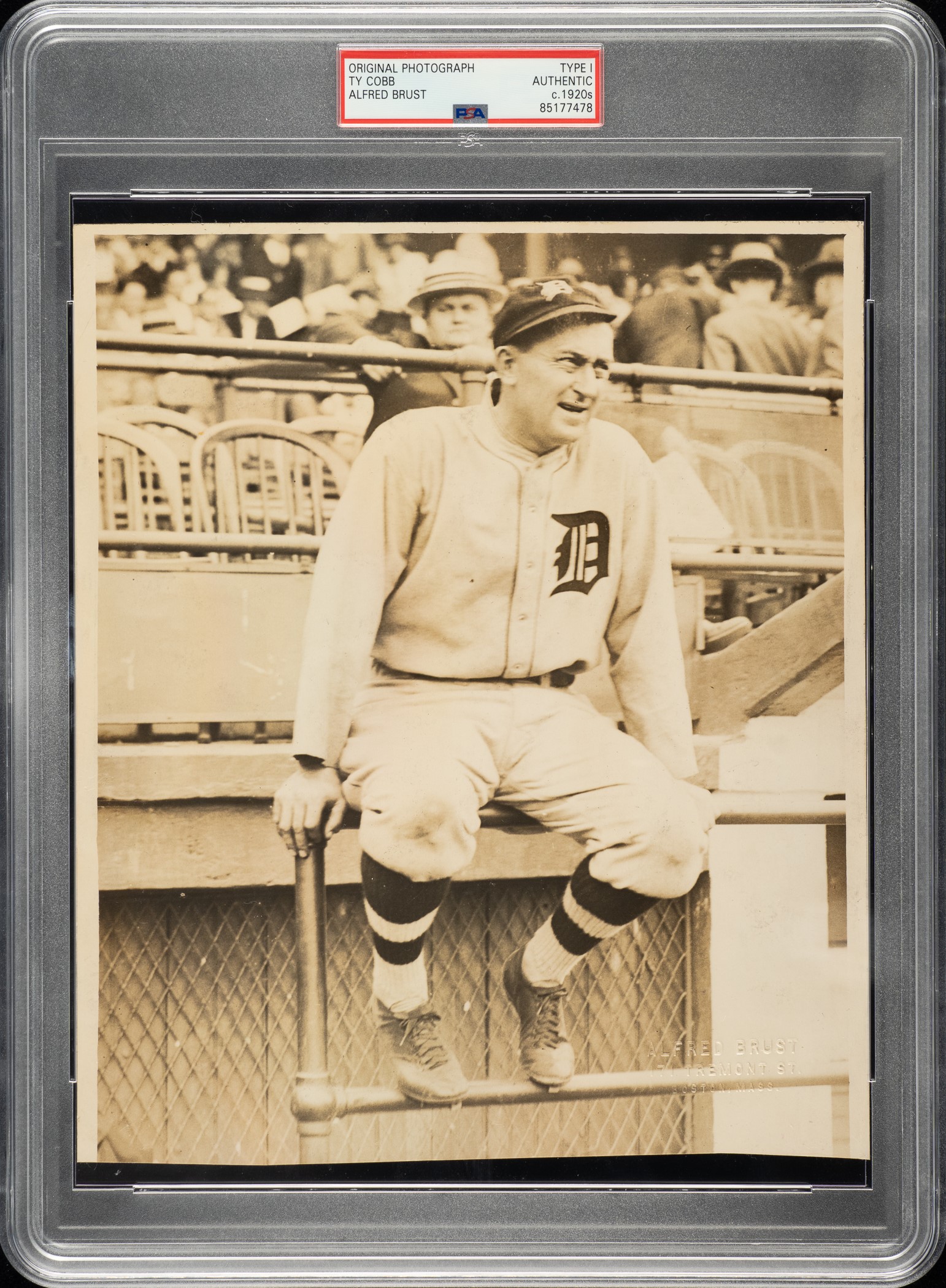 Circa 1920s Ty Cobb Original Alfred Brust Photograph PSA/DNA Type I ...