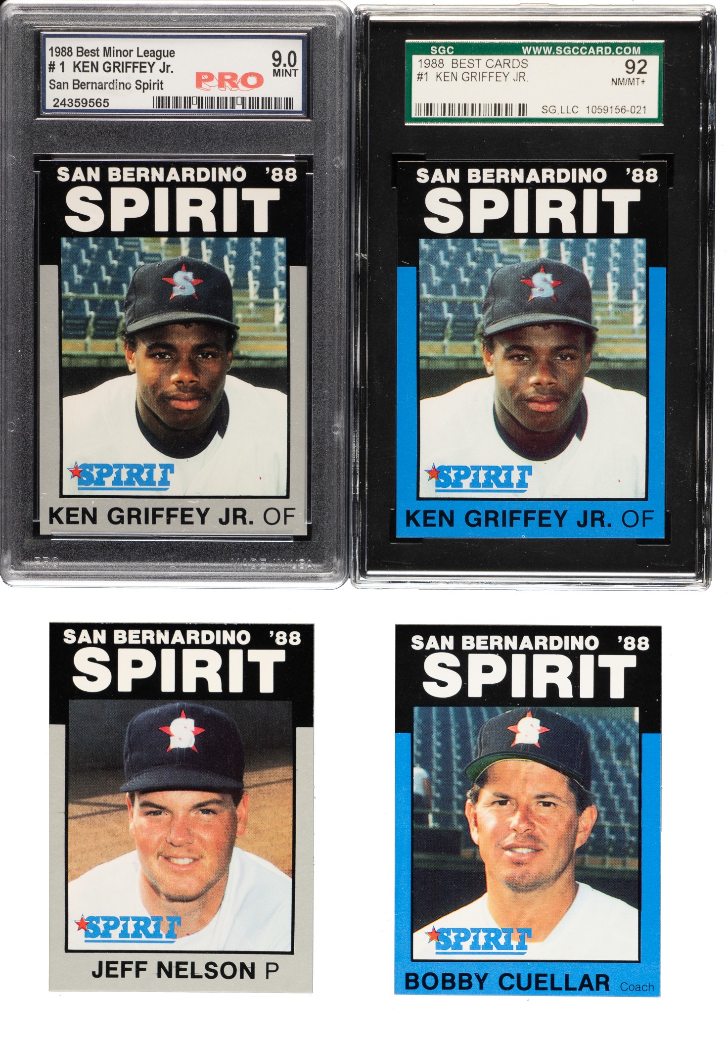 1988 Best San Bernardino Spirit Complete and Near-Complete Set Pair (2 ...