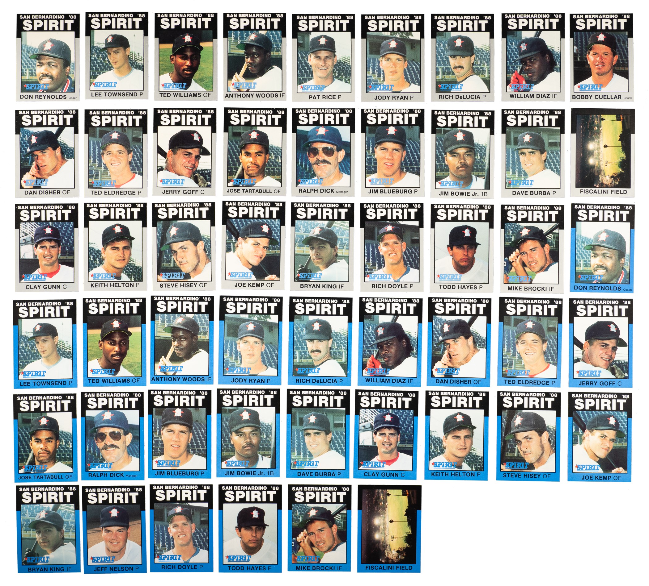 1988 Best San Bernardino Spirit Complete and Near-Complete Set Pair (2 ...