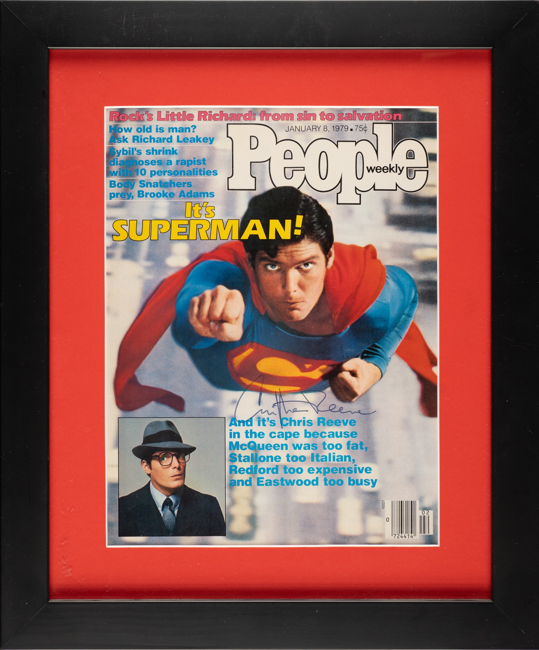 1979 Christopher Reeve Signed People "It's Superman" Magazine Cover in ...