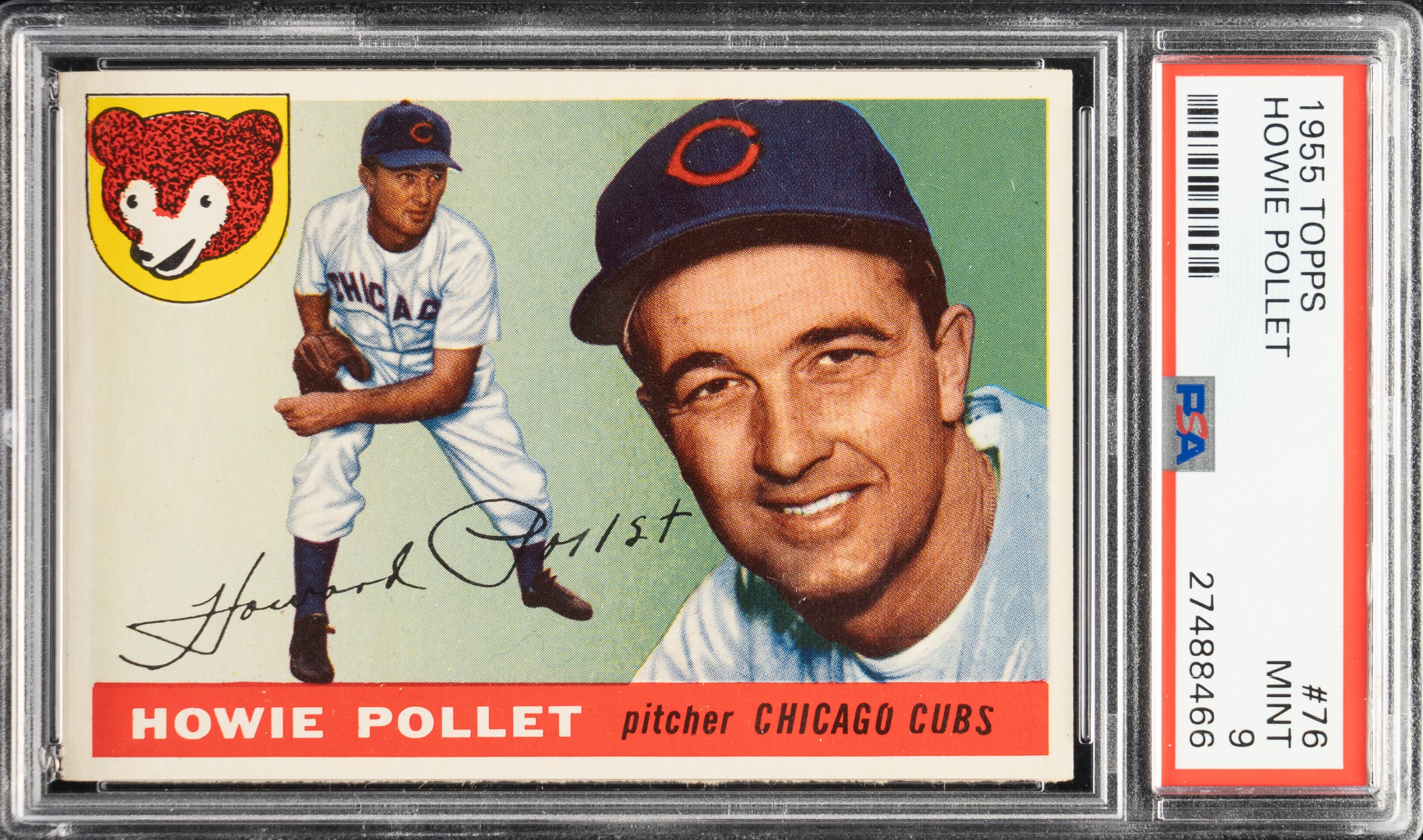1955 Topps #76 Howie Pollet PSA MINT 9 - Highest Graded! | REA Archive
