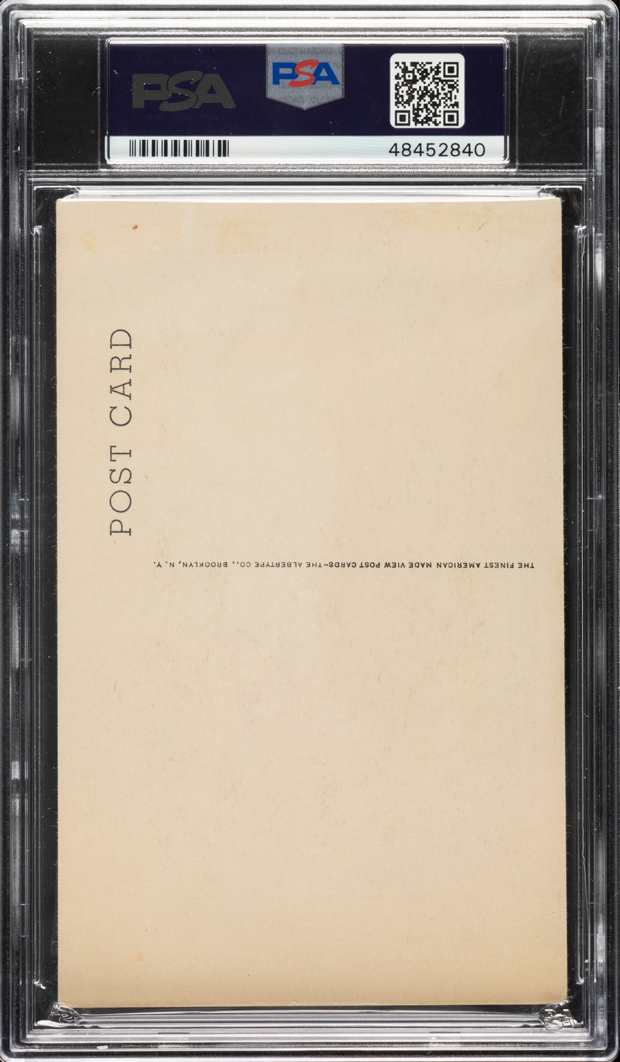 Signed 1953-1955 Artvue (Type 1) Black-and-White Hall of Fame Postcard ...