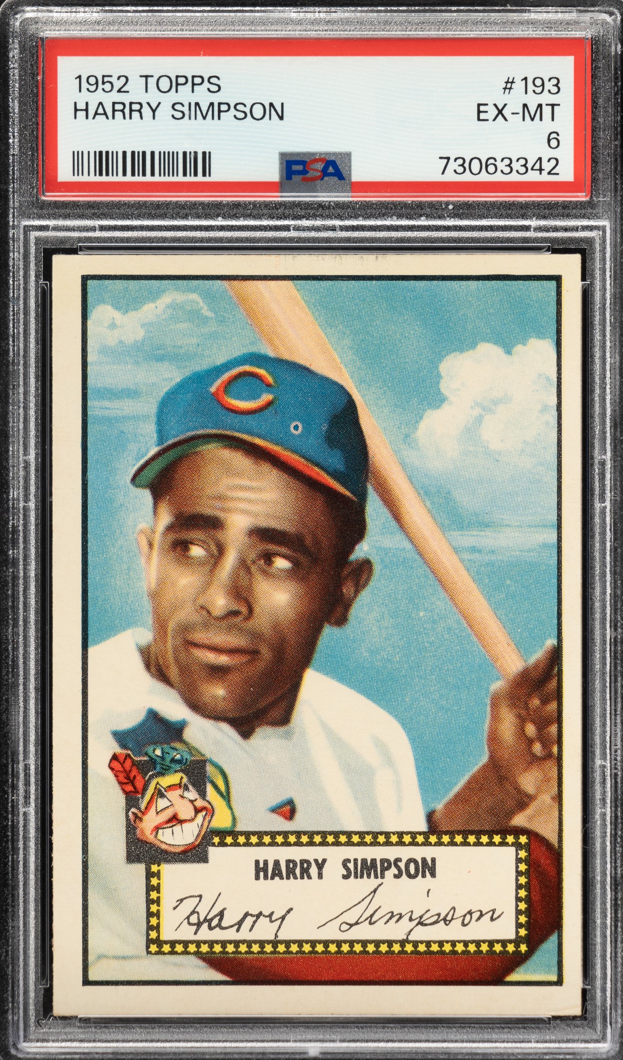 1952 Topps #193 Harry Simpson PSA EX-MT 6 | REA Archive 1952 Topps #193 Harry Simpson PSA EX-MT 6 | REA Archive