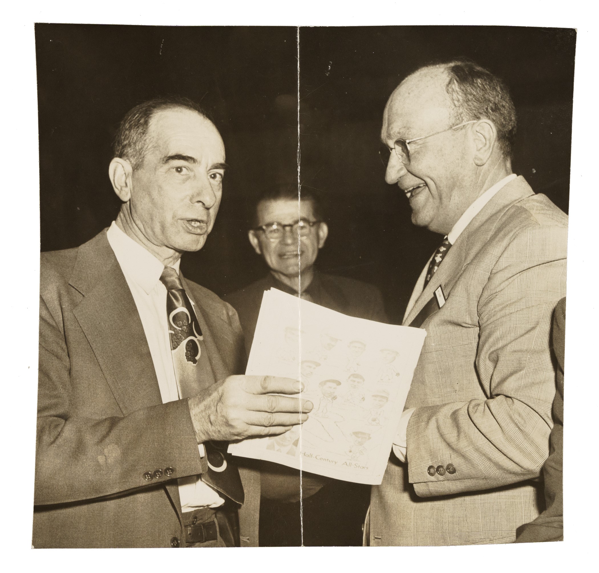 Circa 1950s Ty Cobb and Joseph Devir Original Joseph Devir Photograph ...