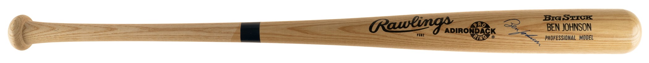 Olympic Medal Winner Ben Johnson Signed Bat | REA Archive