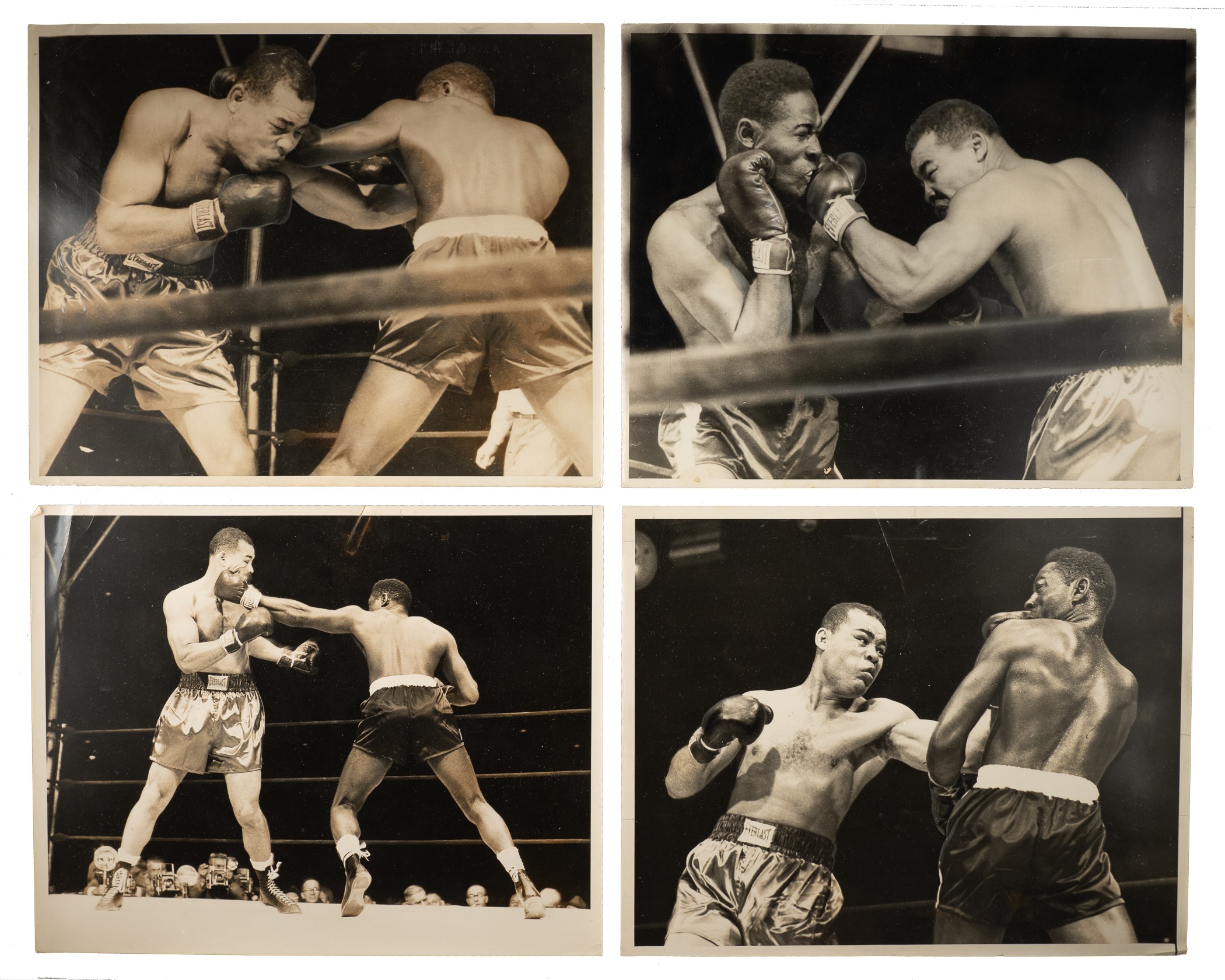 1950 Joe Louis vs. Ezzard Charles World Heavyweight Championship Fight Vintage Photograph ...