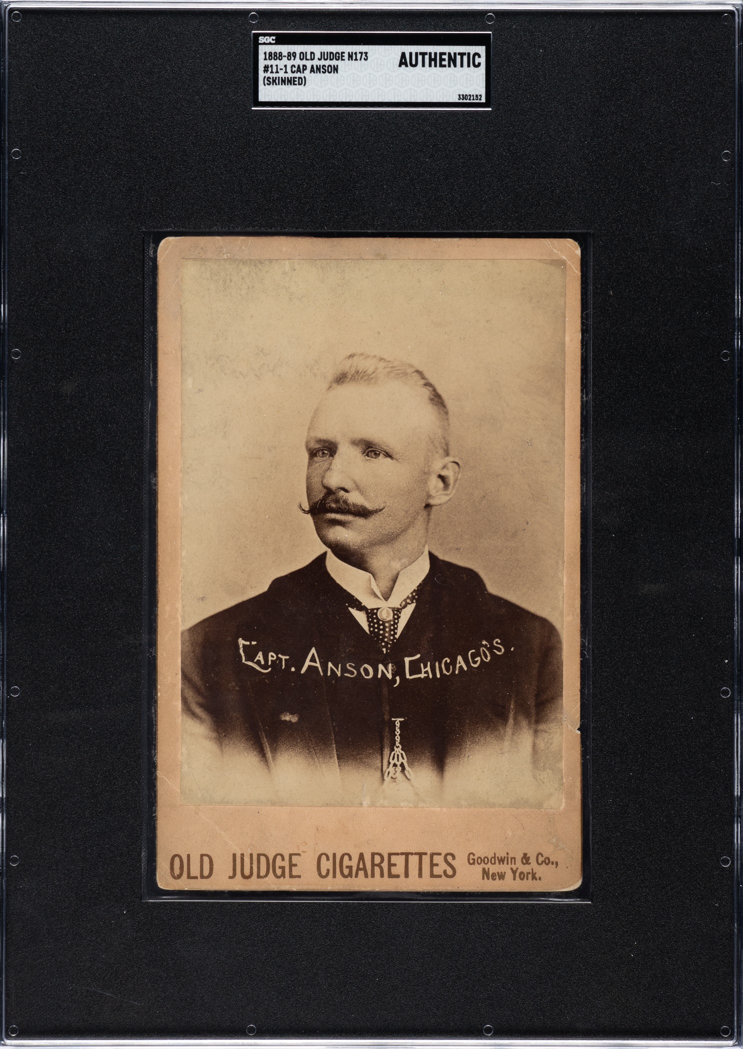1888 N173 Old Judge Cabinet Cap Anson | REA Archive
