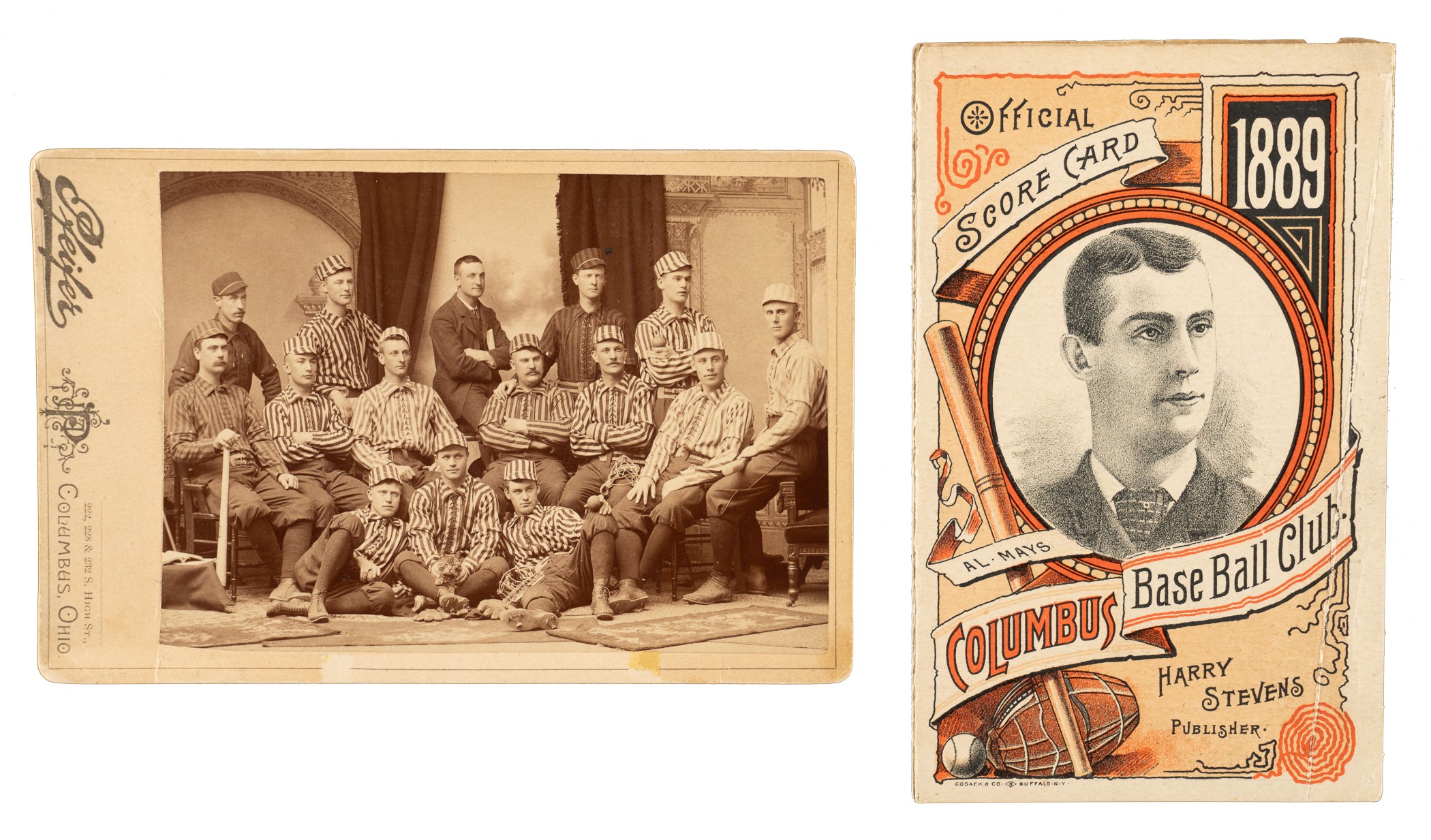 Circa 1889 Columbus (Ohio) Baseball Club American Association Team ...