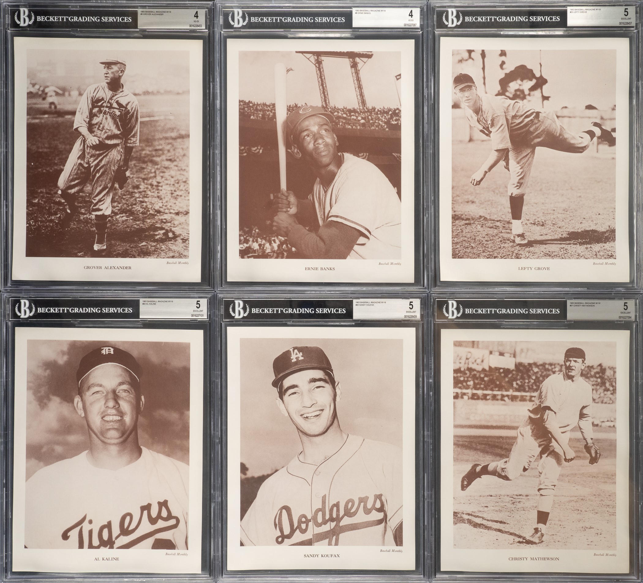 1962 M118 Baseball Monthly Premiums Near-Complete Set (76/89) Including ...