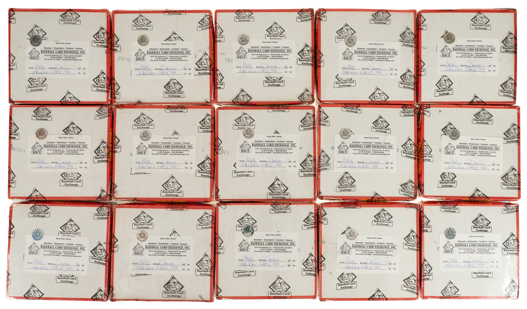 1983 Donruss Original Wax Case (20 Unopened Boxes) - Bbce - From A 