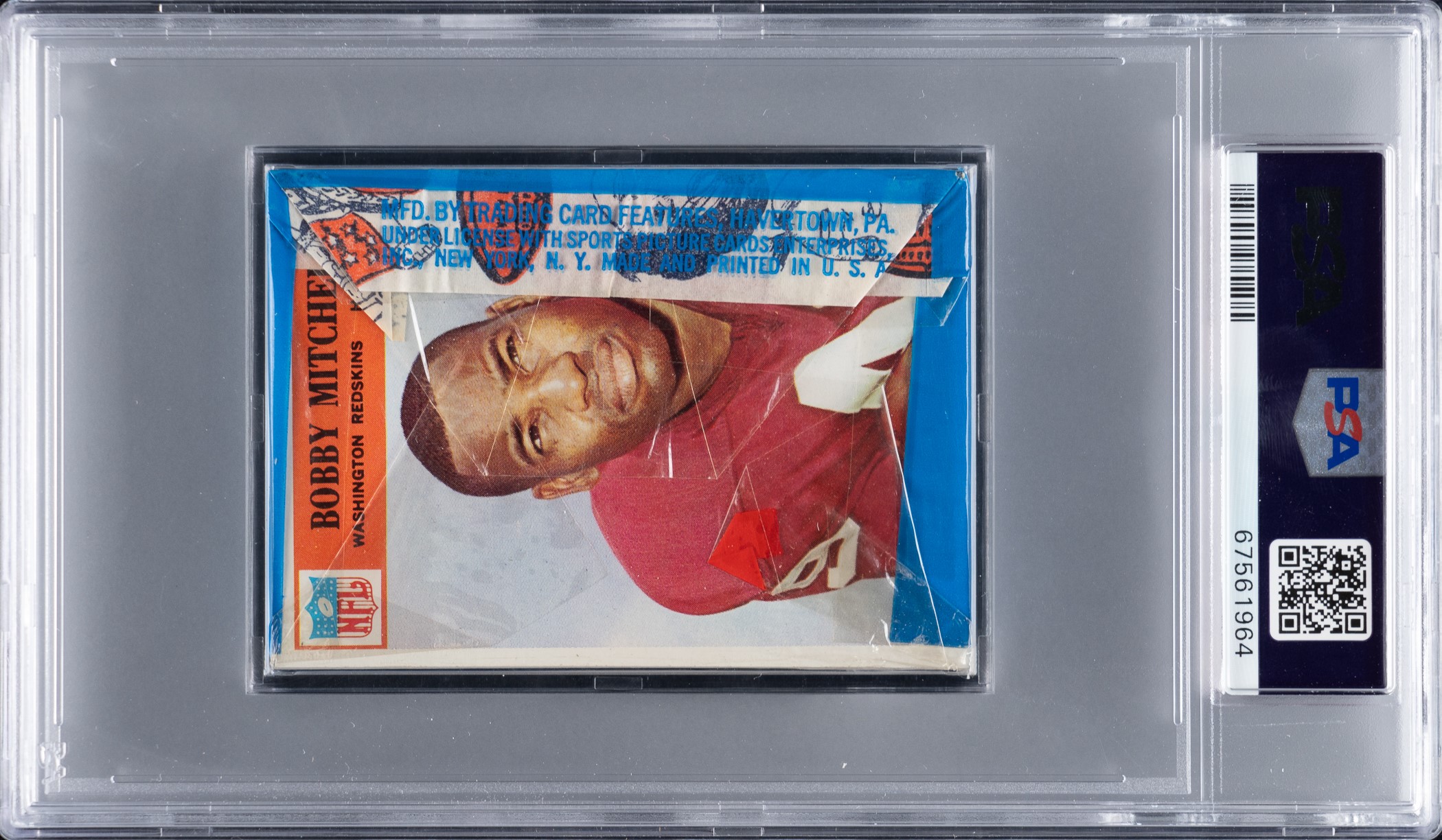 1966 Philadelphia Football Unopened Cello Pack PSA NM 7 - Bobby ...
