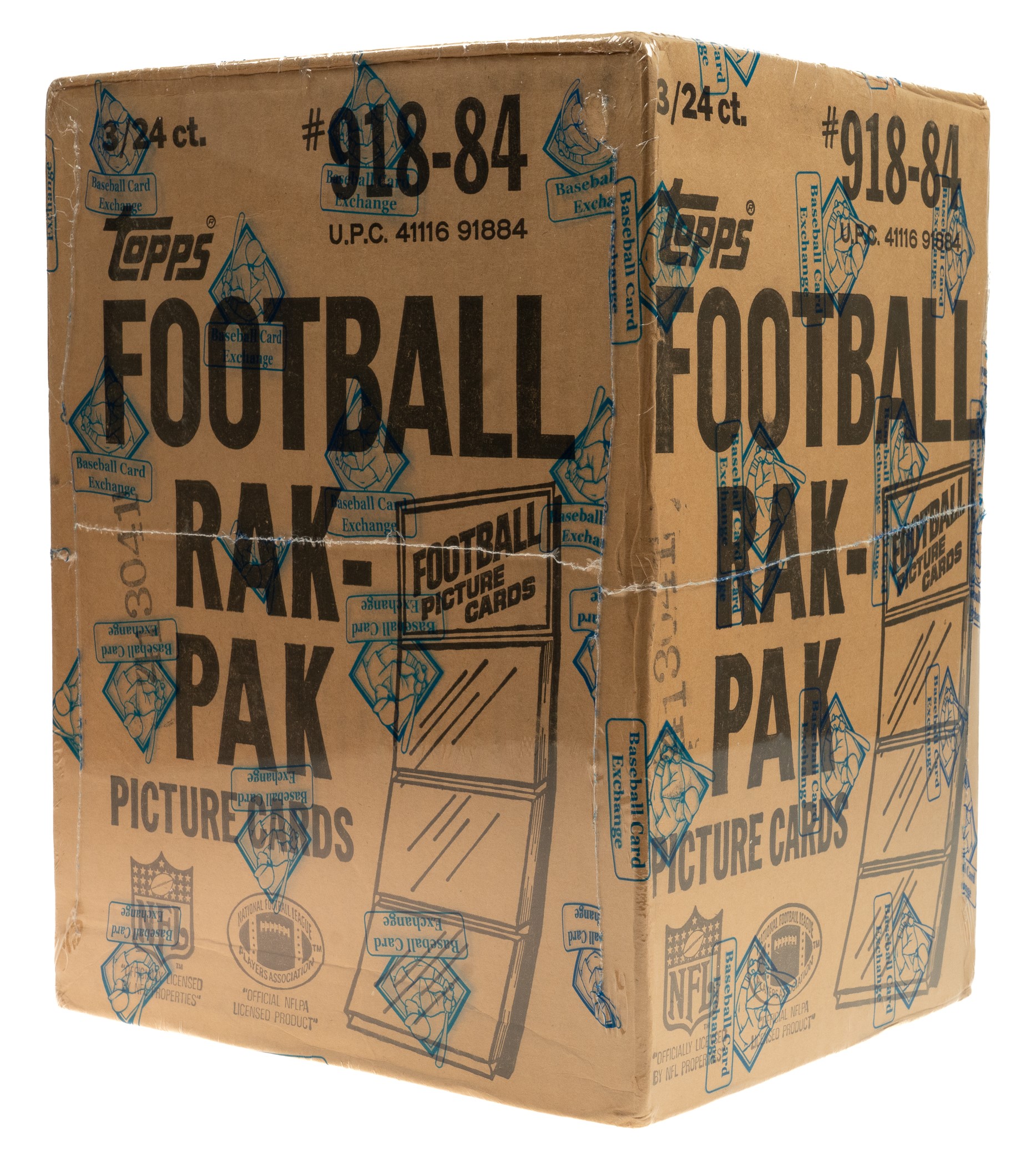 1984 Topps Football Factory-Sealed Unopened Rack Case (3 Boxes, 72 ...