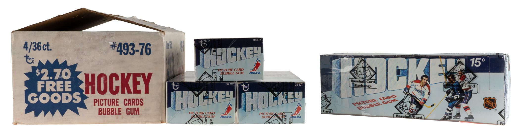 1976-1977 Topps Hockey Original Wax Case (4 Unopened Boxes) - BBCE and ...