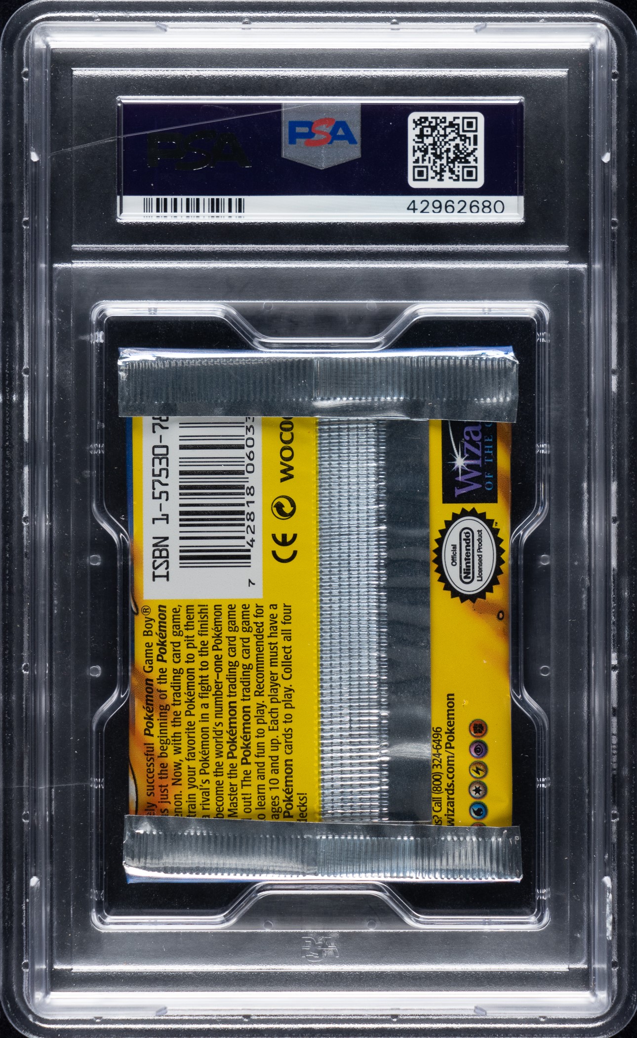 1999 Pokemon Base Set 1st Edition Unopened Foil Pack PSA GEM MINT 10 ...