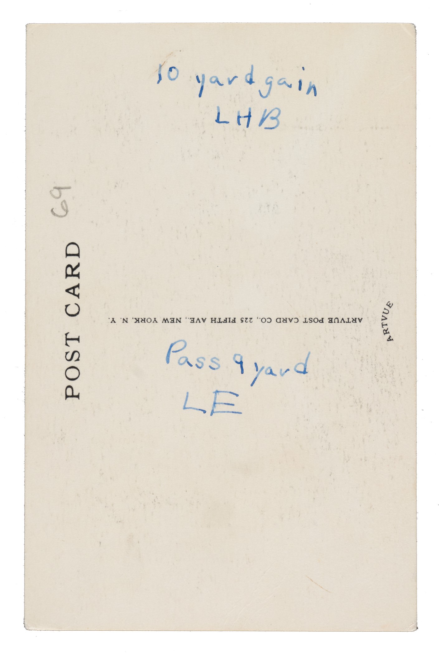 Signed 1953-1955 Artvue (Type 1) Black-and-White Hall of Fame Postcard ...