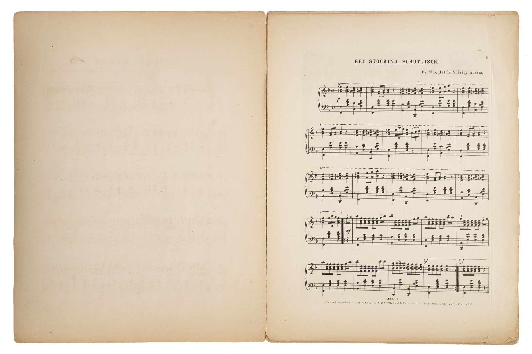 1869 The Red Stockings Sheet Music | REA Archive