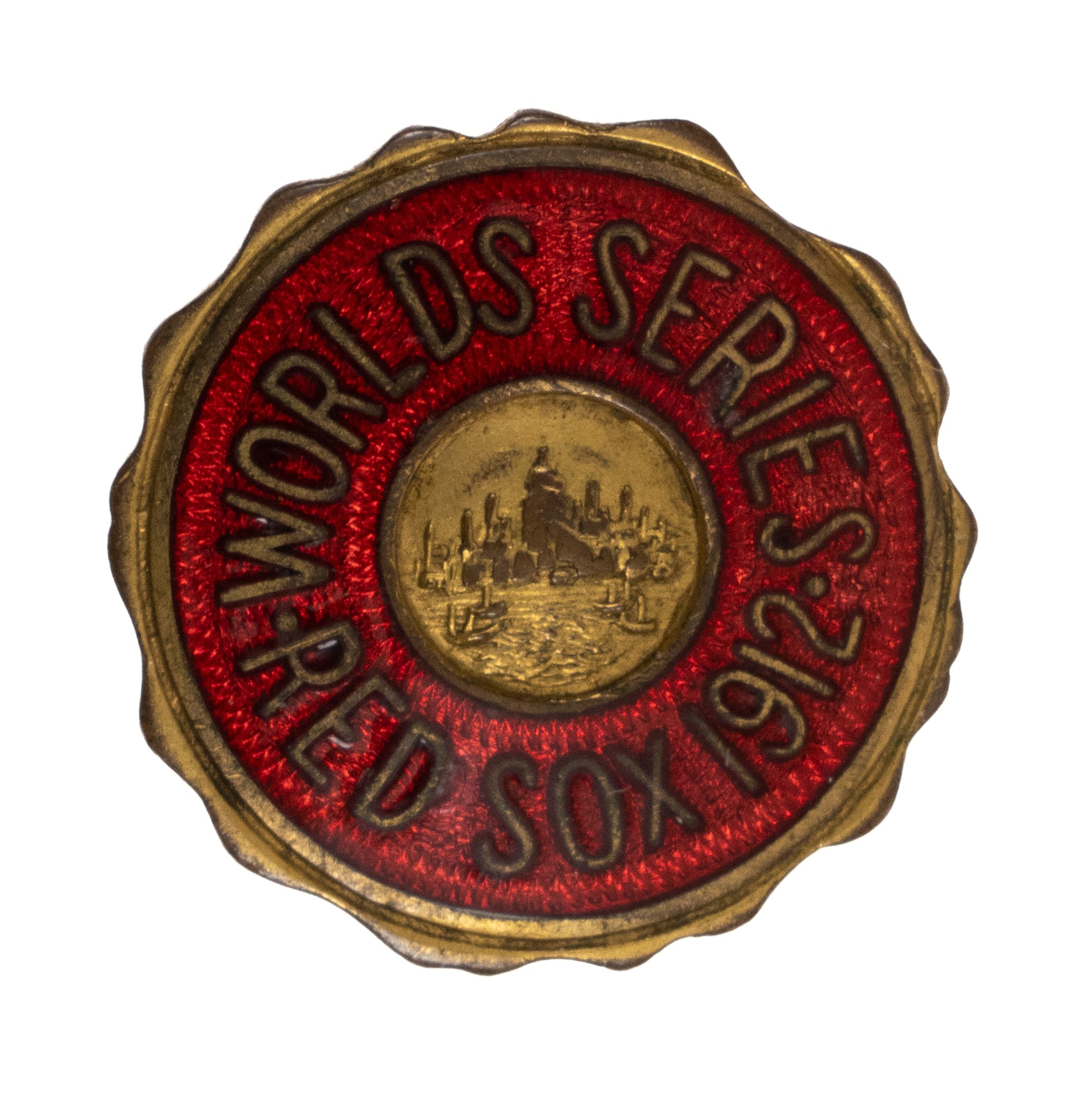 1912 Boston Red Sox World Series Press Pin with Original Box | REA Archive