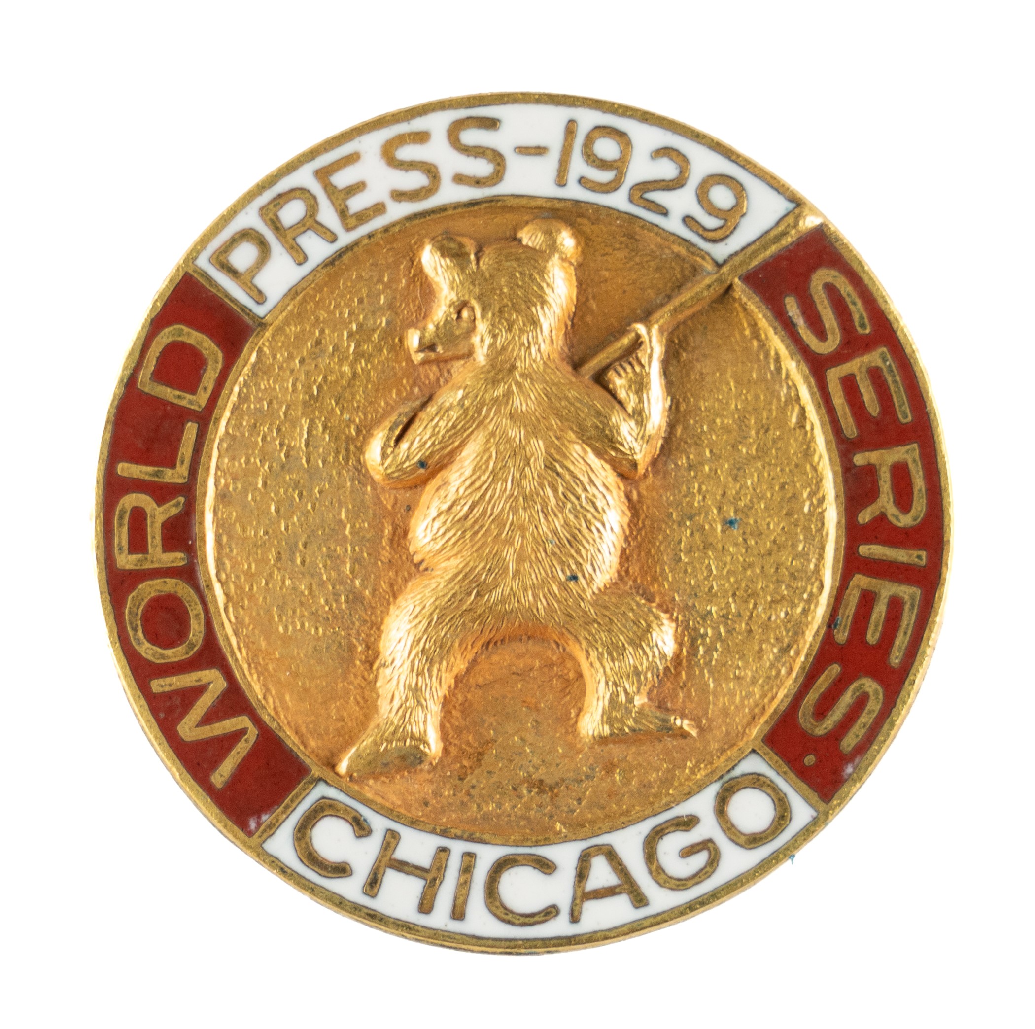 1929 Chicago Cubs World Series Press Pin | REA Archive