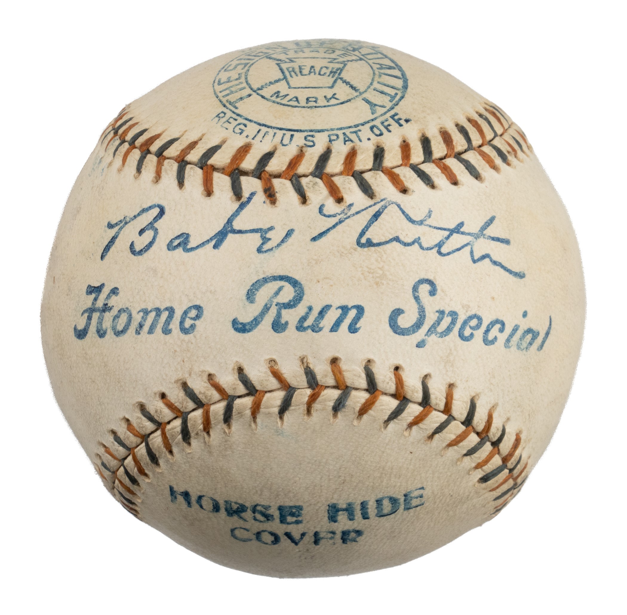 Circa 1930 Babe Ruth "Home Run Special" Ball with Original Box | REA ...