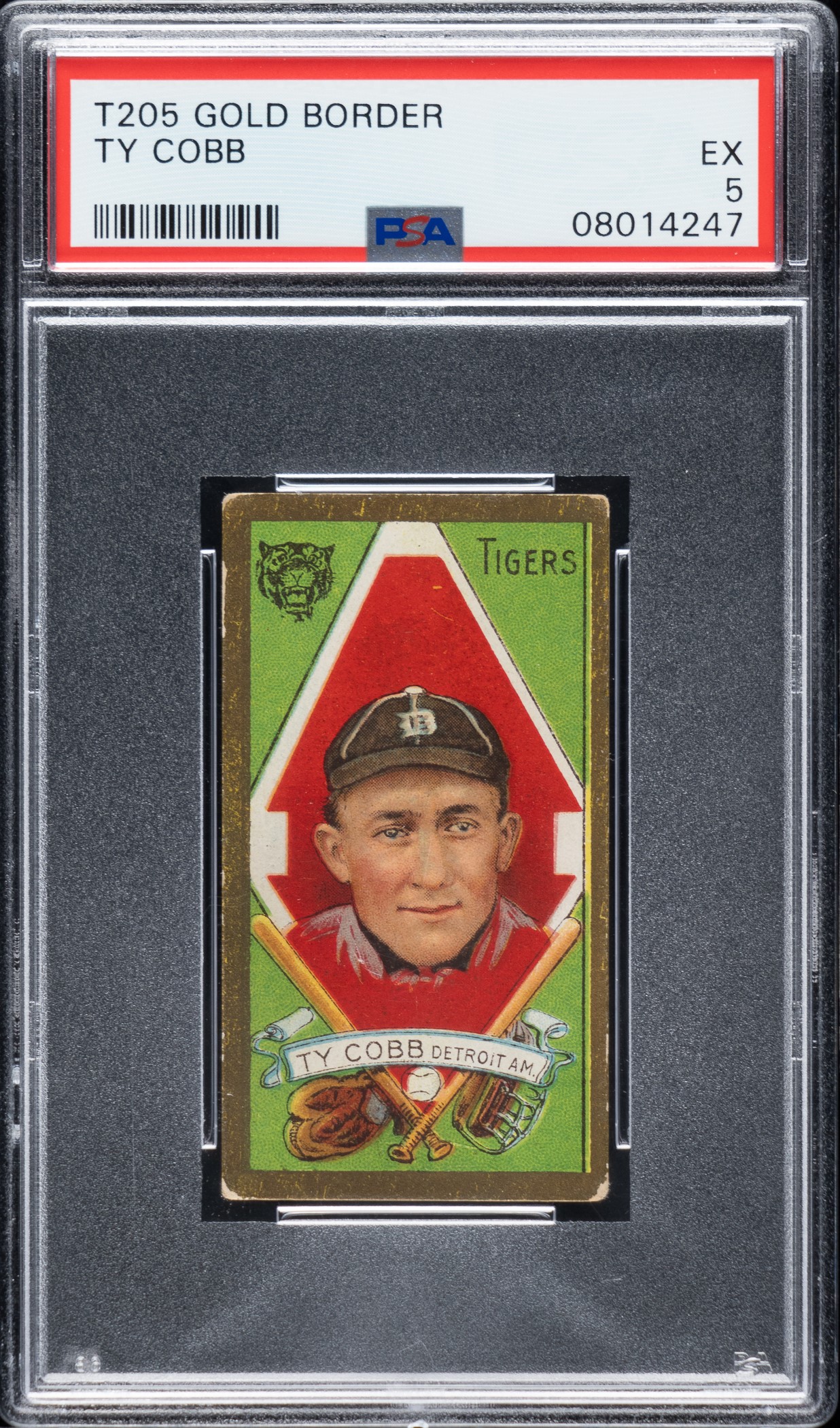 1911 T205 Gold Border Ty Cobb PSA EX 5 | REA Archive