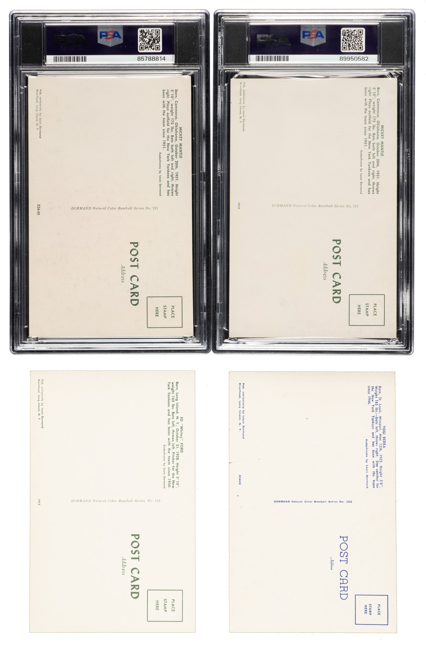 1952-1955 Dormand Postcards Partial Master Set (40/55) Including Two ...