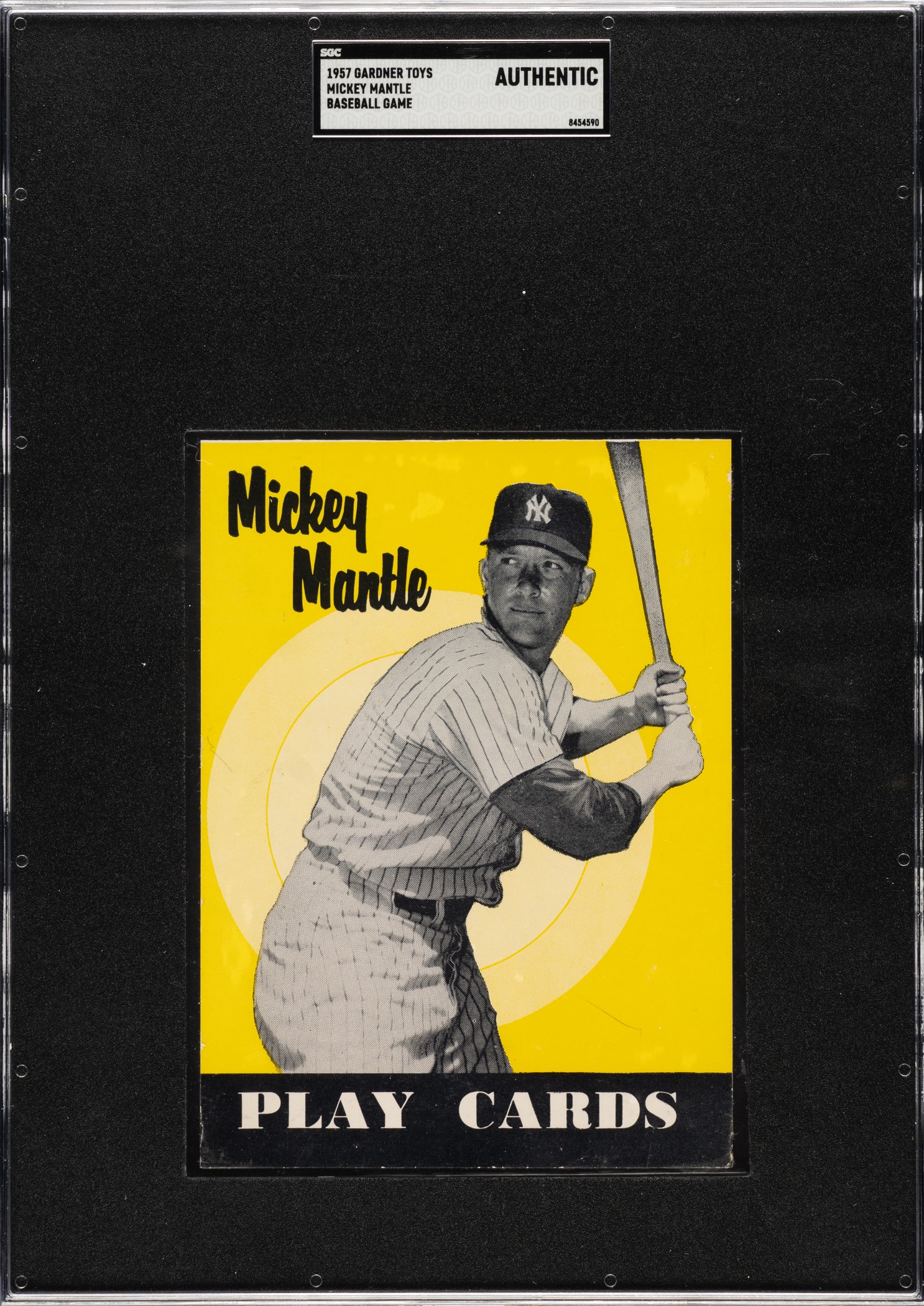 1957-1959 Gardner Mickey Mantle Big League Baseball Board Game Premium ...