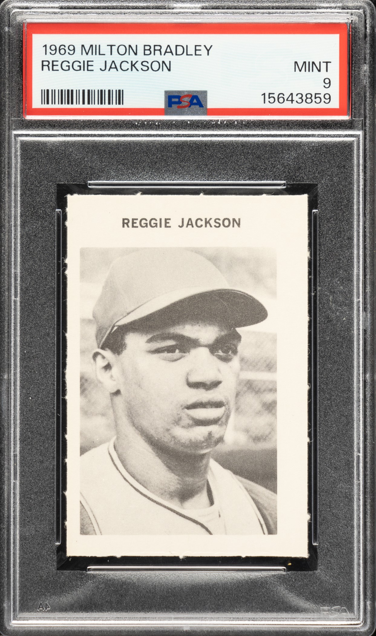 1969 Milton Bradley Reggie Jackson Rookie PSA MINT 9 - 1 of 1 - Highest ...