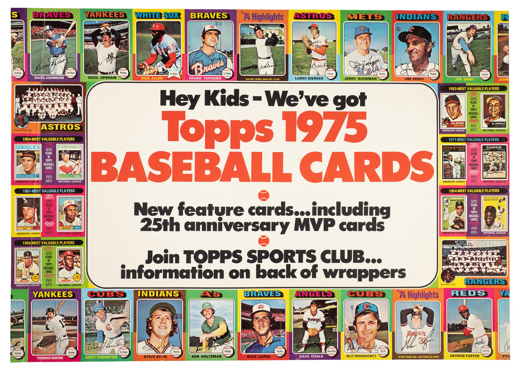 1975 Topps Window Display Poster | REA Archive