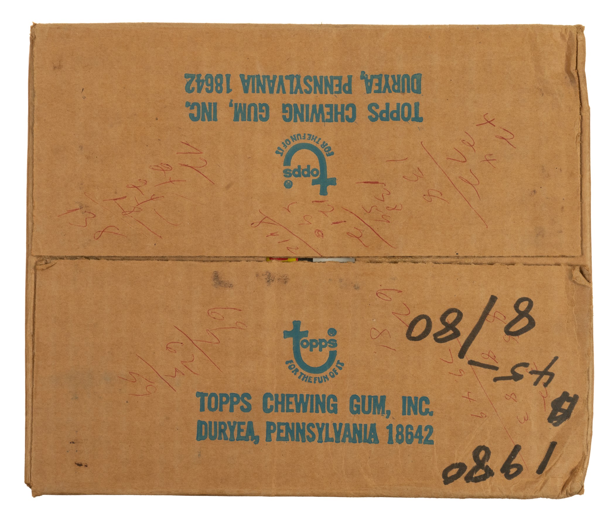 1980 Topps Factory-Sealed Unopened Rack Pack Case (3 Boxes, 72 Packs ...