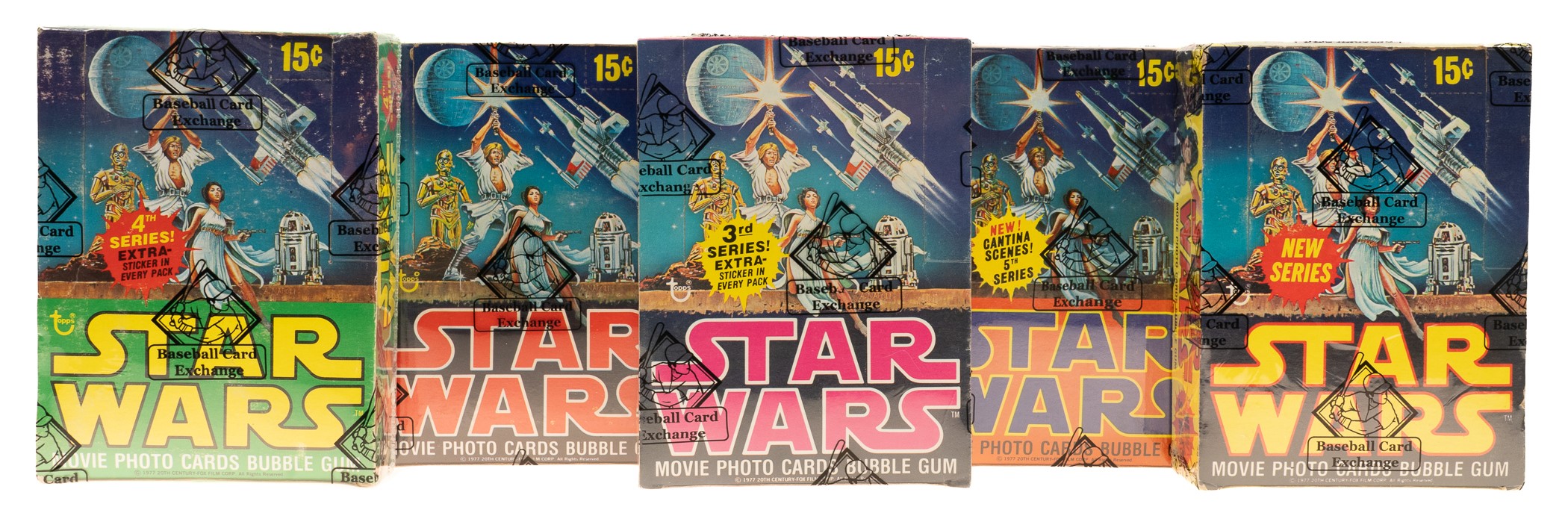 1977 and 1978 Topps "Star Wars" Unopened Wax Box Collection (5 Boxes ...