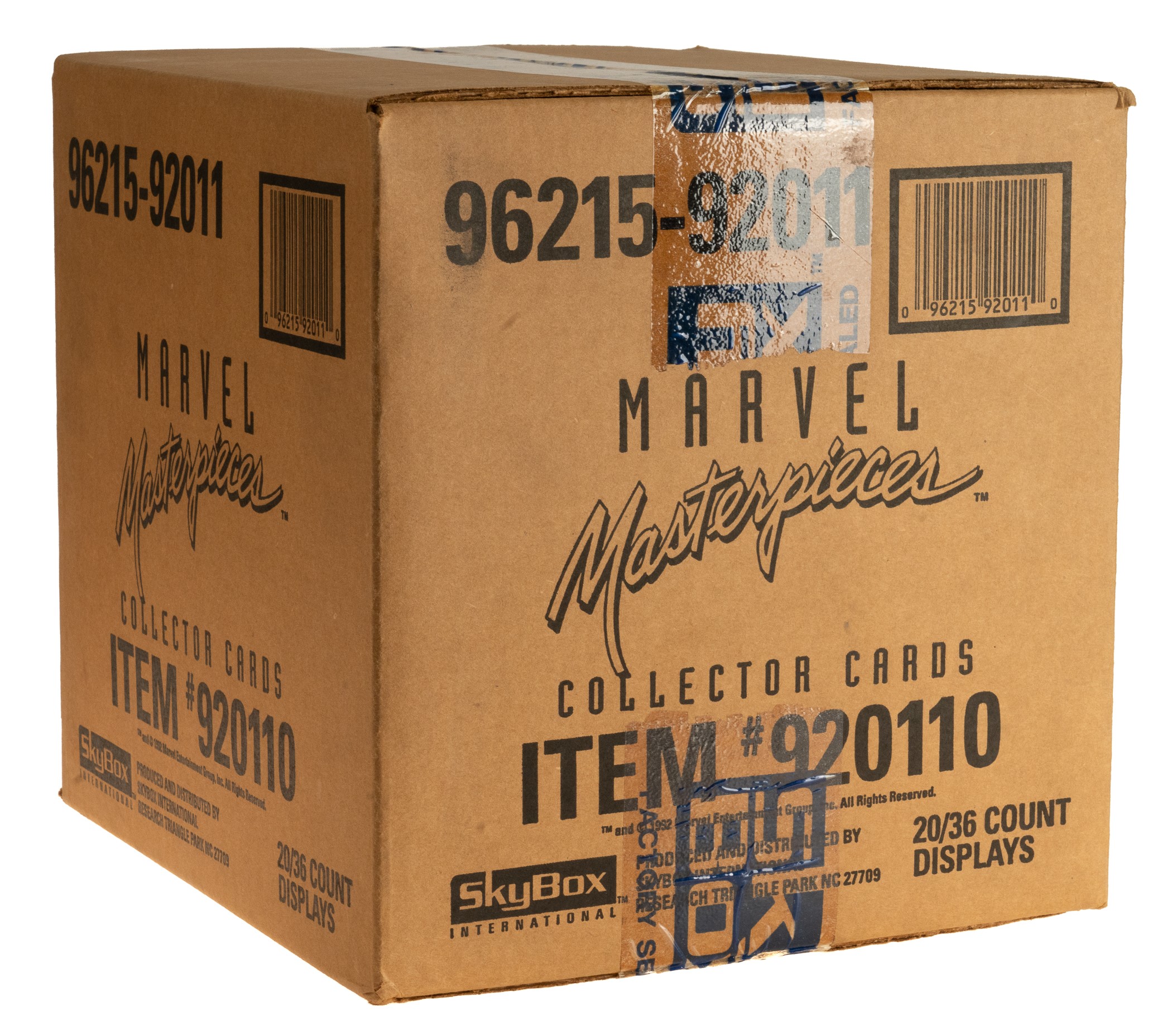 1992 SkyBox "Marvel Masterpieces" Factory-Sealed Unopened Wax Box Case ...
